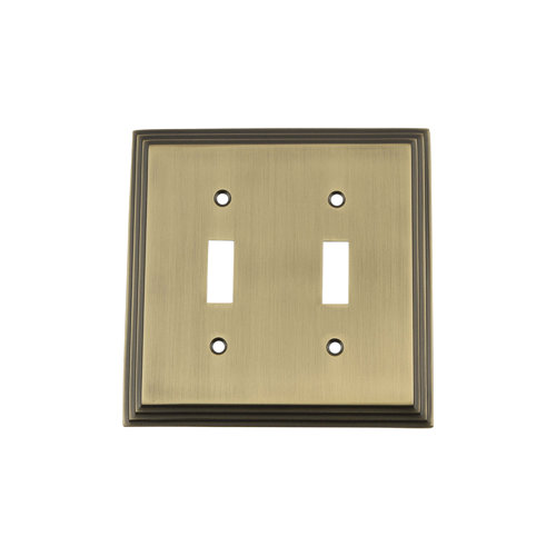 Nostalgic Warehouse Deco 2-Gang Toggle Light Switch Wall Plate ...