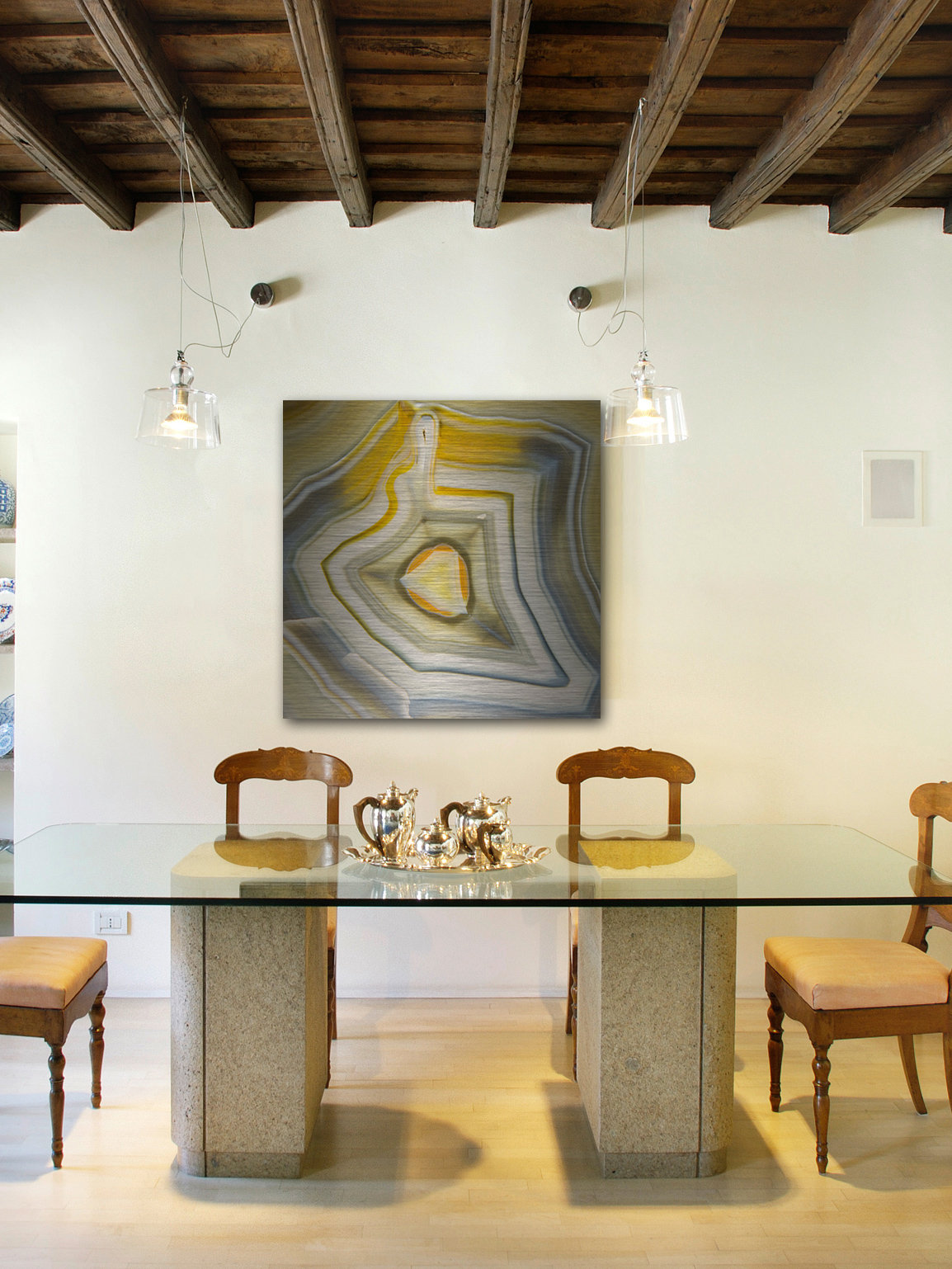 Marmont Hill 'Alabaster' Print on Metal | Wayfair