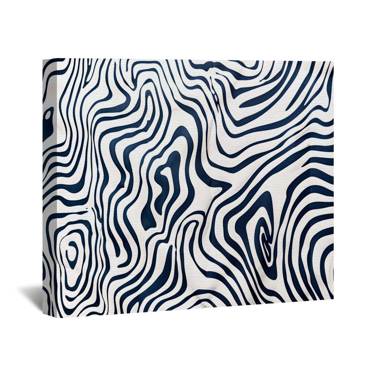 East Urban Home Topographic map Canvas Wrap - Cool pattern Wall Decor ...