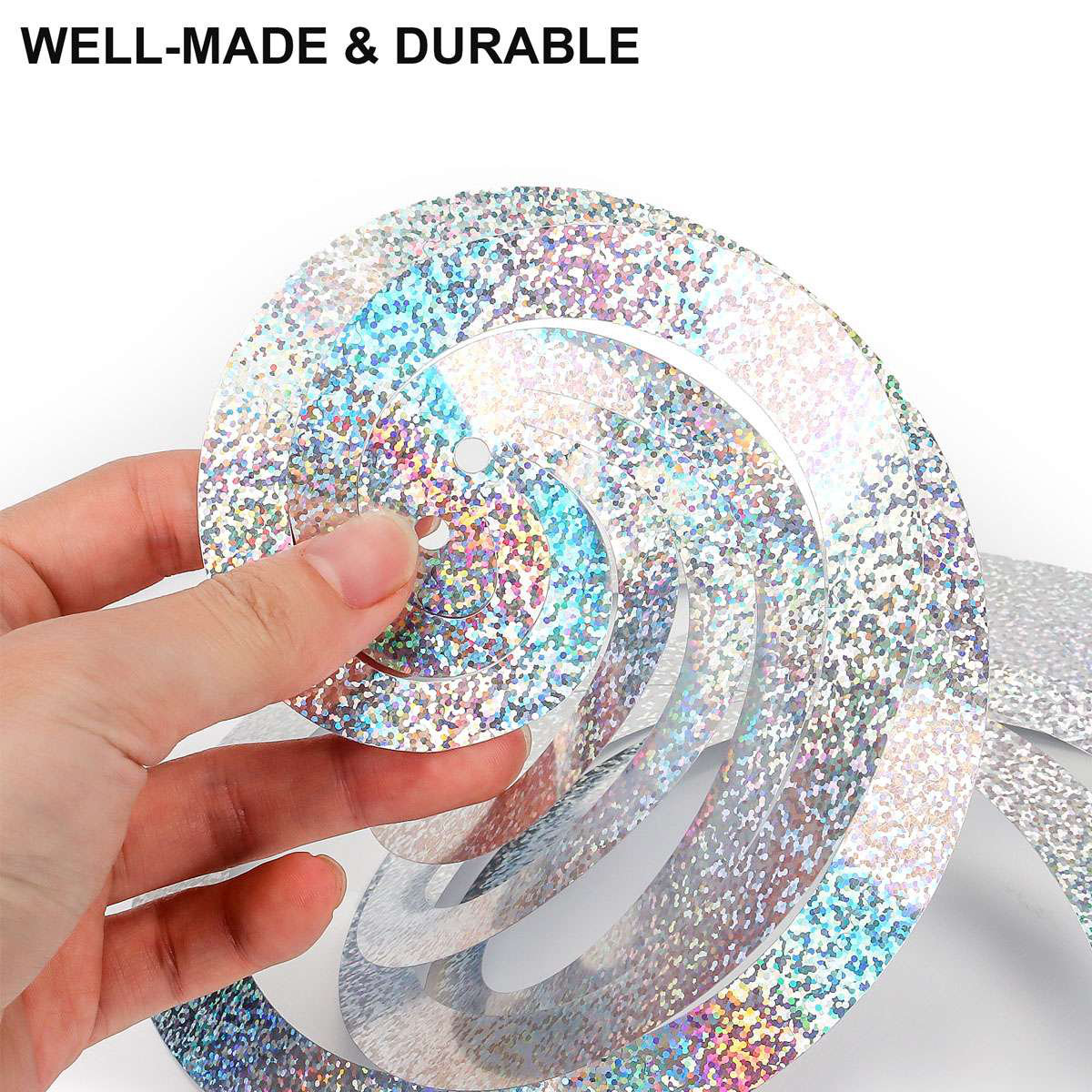 Arlmont & Co. Demick Bird Repellent Spiral Reflectors Hanging ...