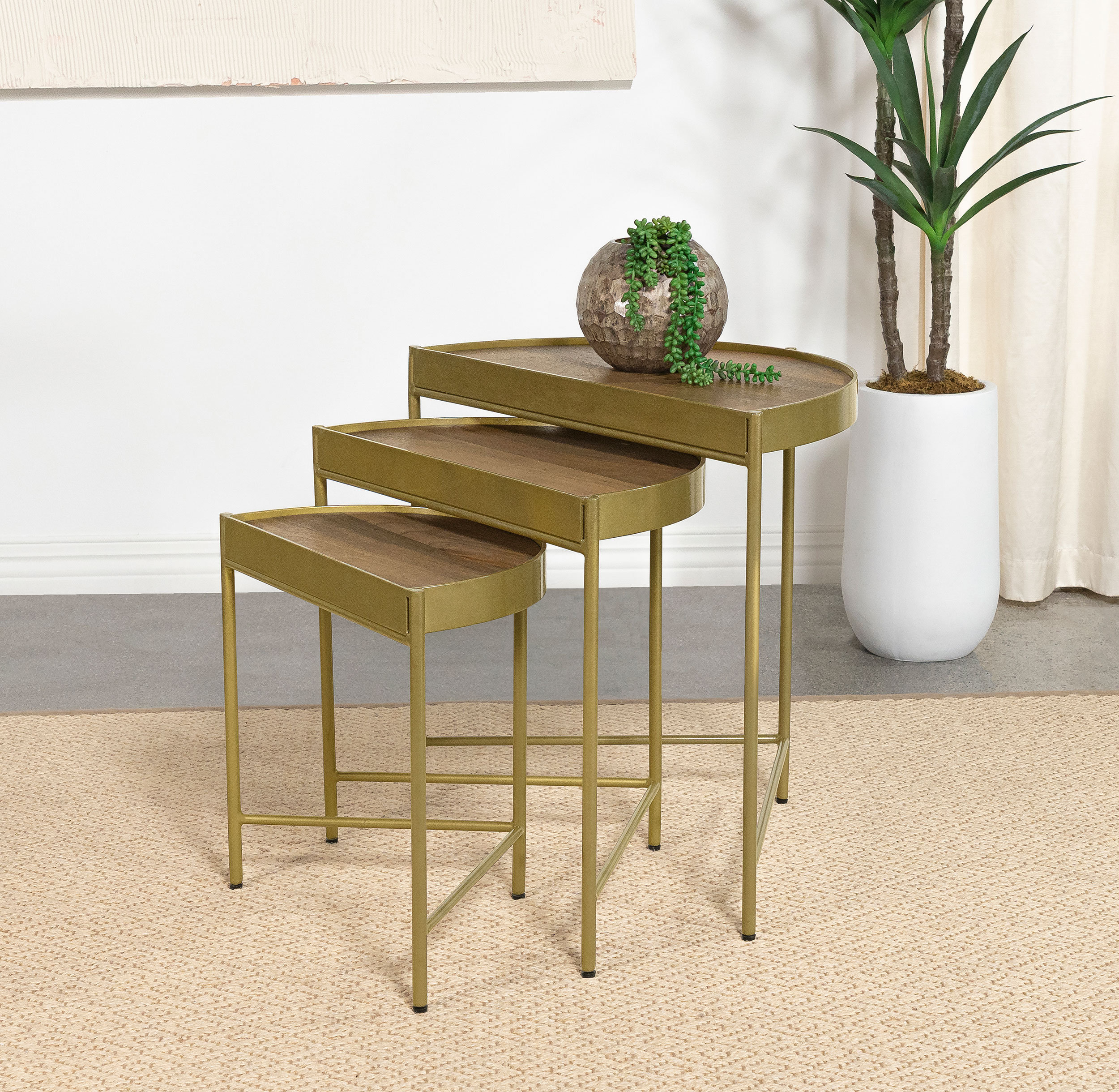 Mercer41 Klodeta 3-Piece Nesting Table | Wayfair