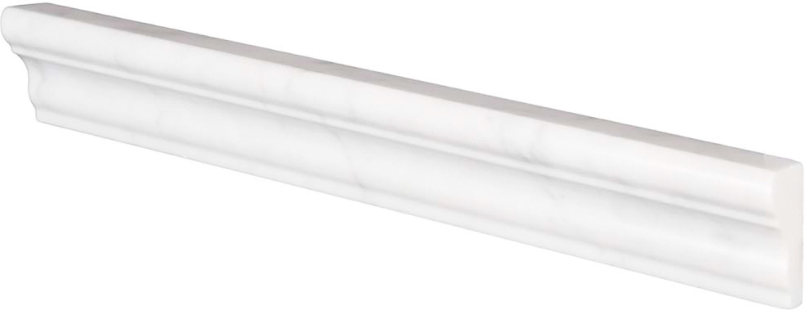 Belluno Designs 12'' L x 2'' W Marble Chair Rail Tile Trim | Wayfair