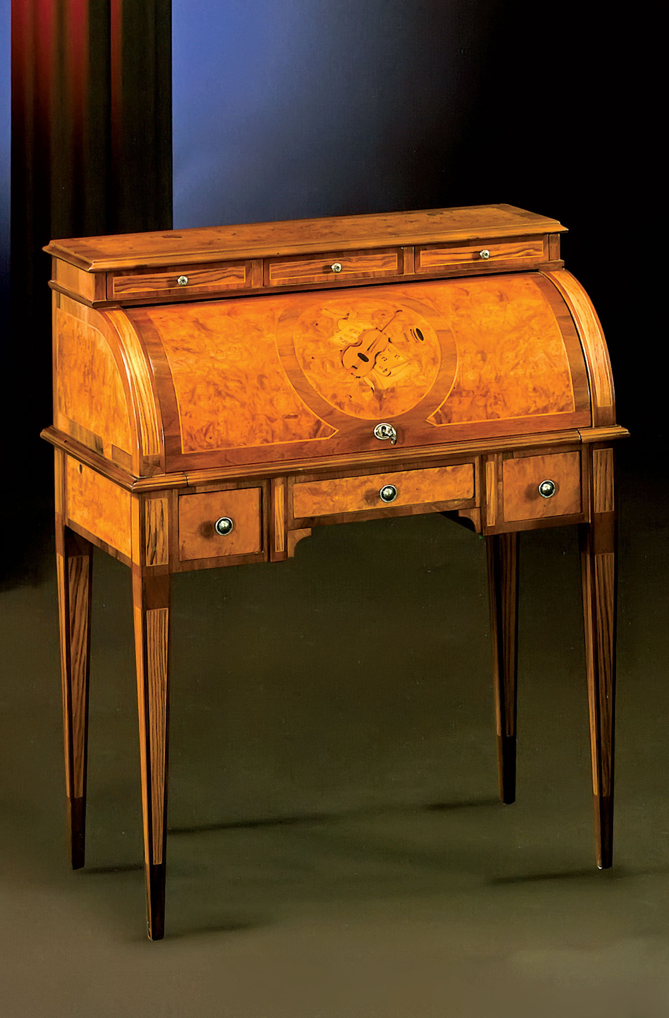 David Michael Curved Solid Wood Secretary Desk - Wayfair Canada