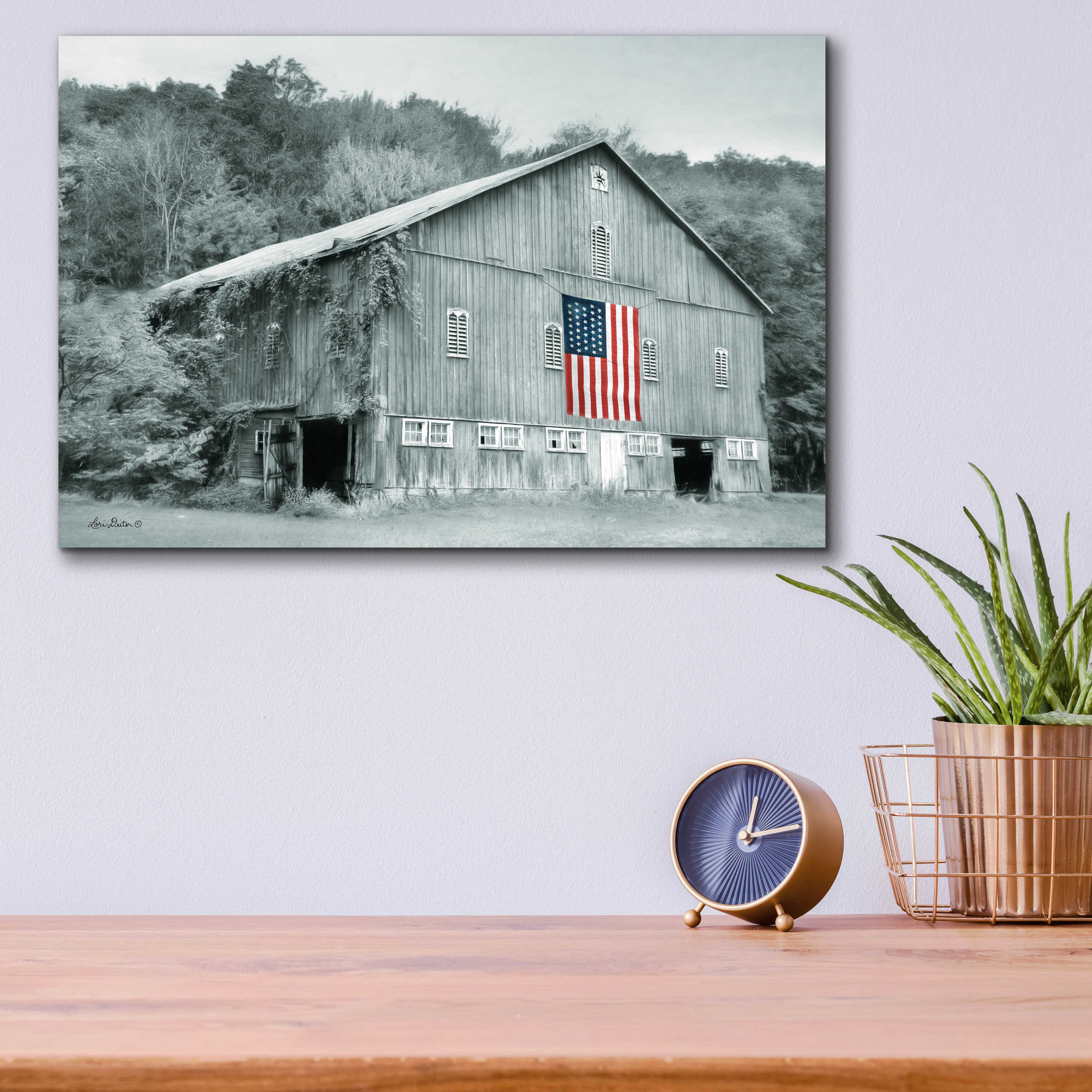 August Grove Epic Art 'Patriotic Farm II' Patriotic Farm II by Lori ...