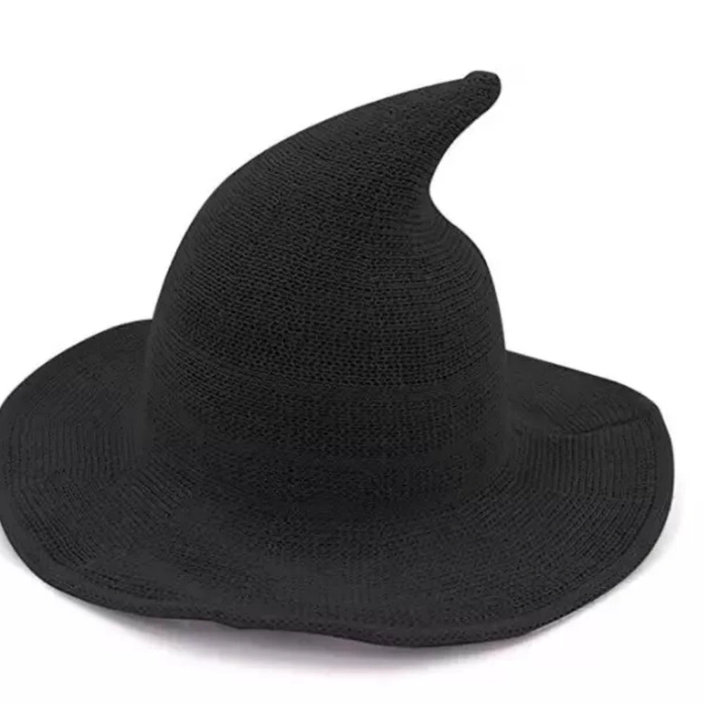 The Holiday Aisle® Halloween Wizard Hat Women Witch Hat Knitted Top ...