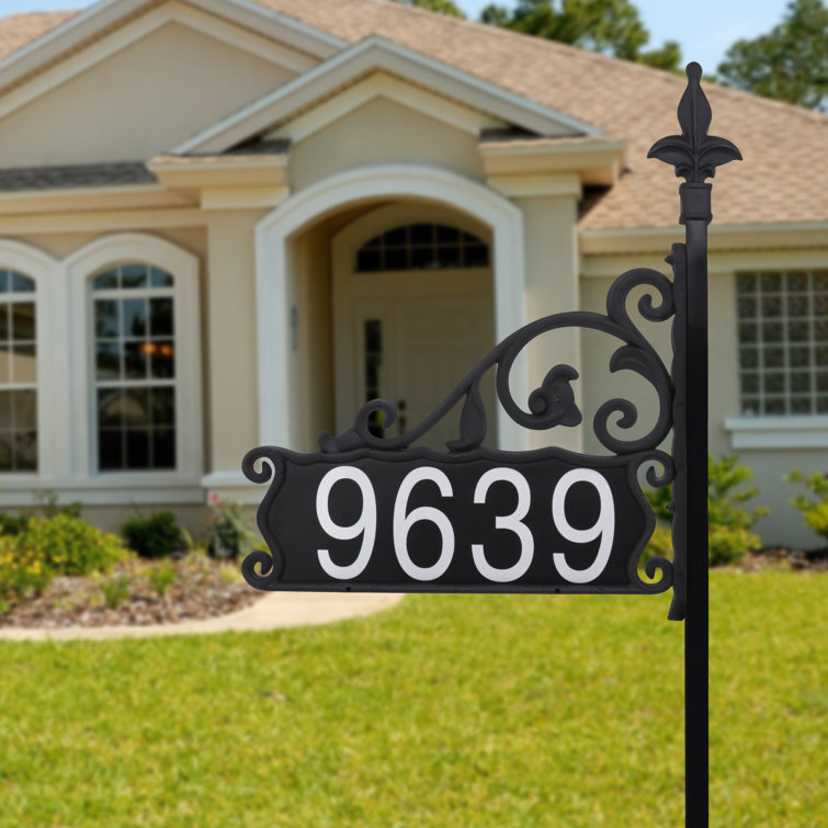 Address America Boardwalk Double Sided Reflective YardAddress Sign- 58 ...