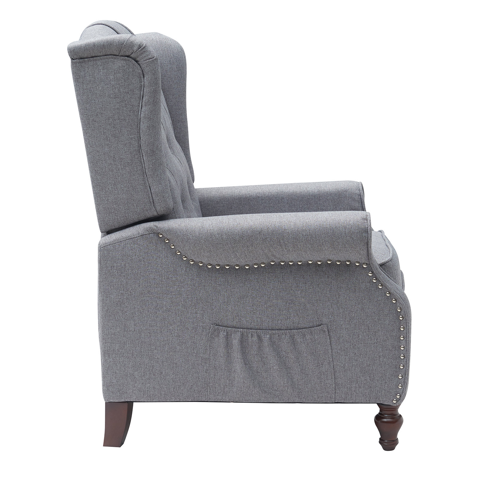 Red Barrel Studio® Recliner Wingback Chair Tufted Arm Chair Recliner ...