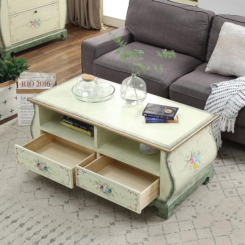 aurasarise Round edge smooth coffee table | Wayfair