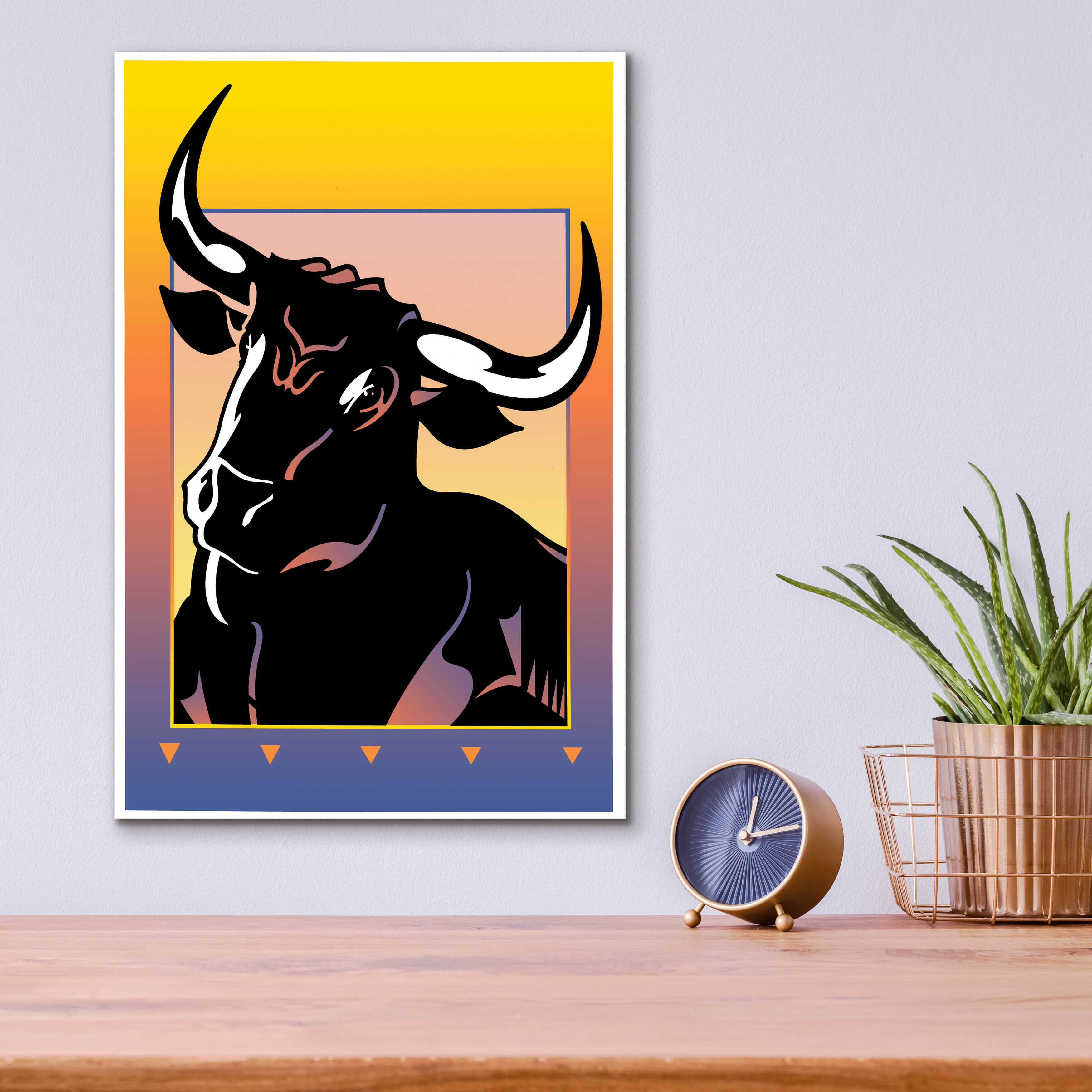 Union Rustic Epic Art 'Minotaur' By David Chestnutt, Acrylic Gl ...