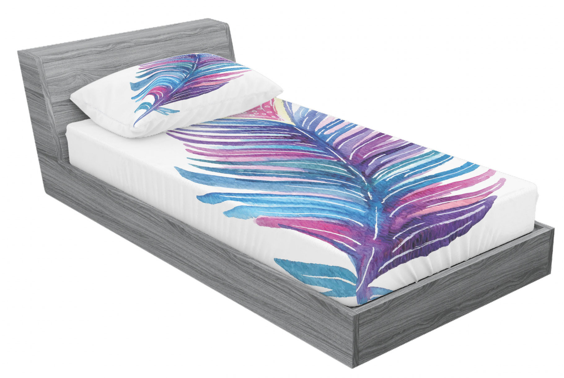 Ambesonne Feather Sheet Set | Wayfair