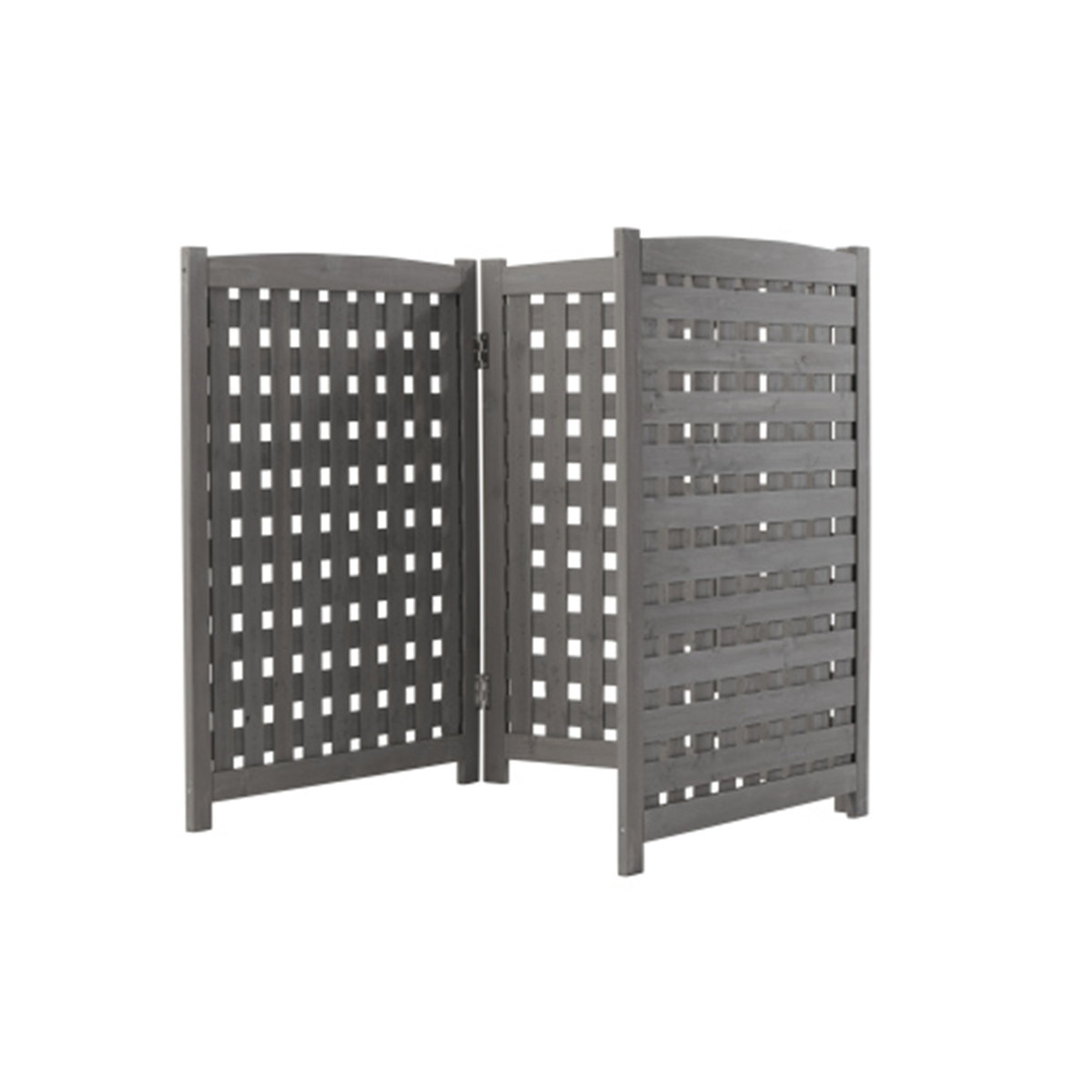 XINYUEHE 3-Panel Outdoor Air Conditioner Fence Screen, Outside Wood ...