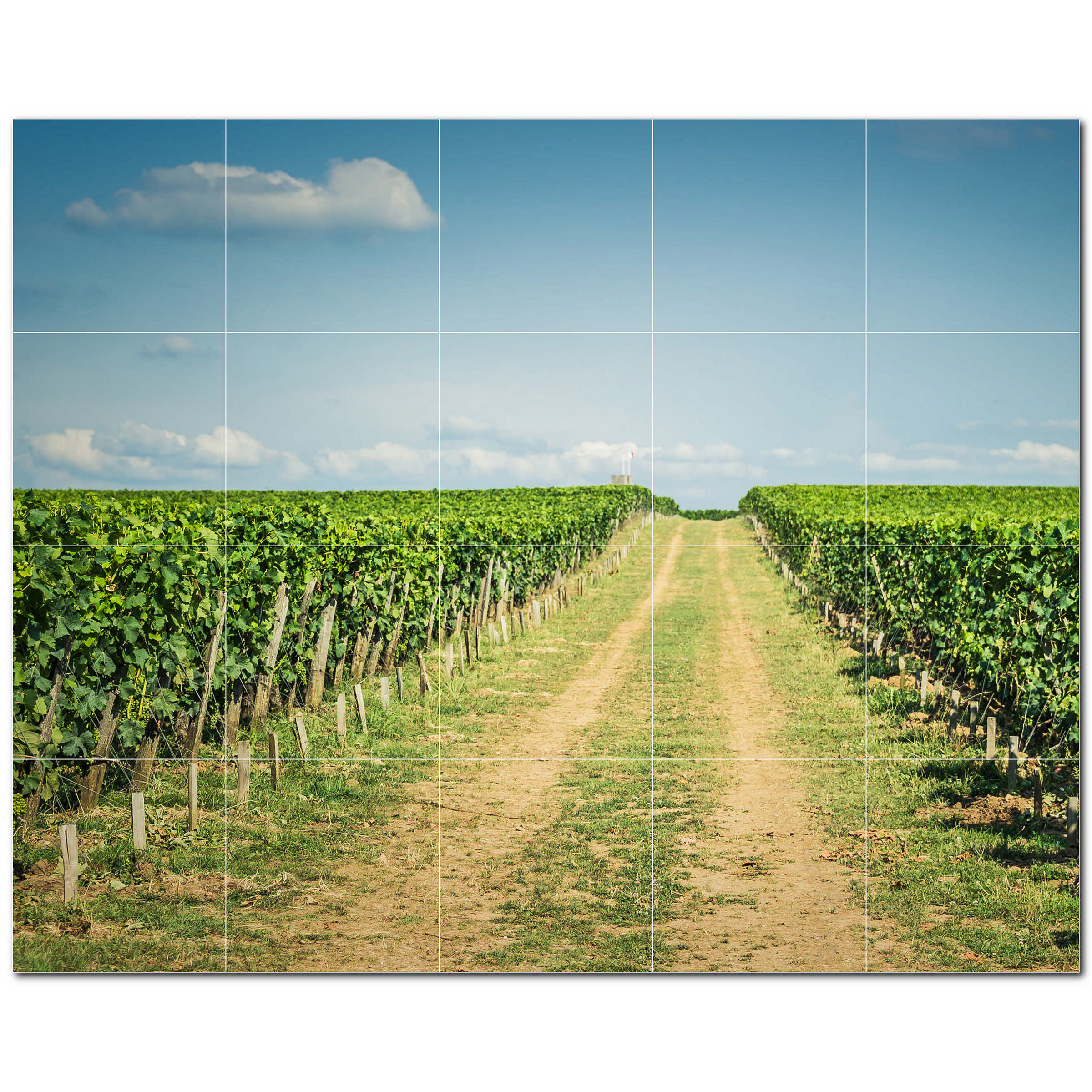 Picture-Tiles.com 60" x 48" Ceramic Farm Photo Decorative Mural Tile ...