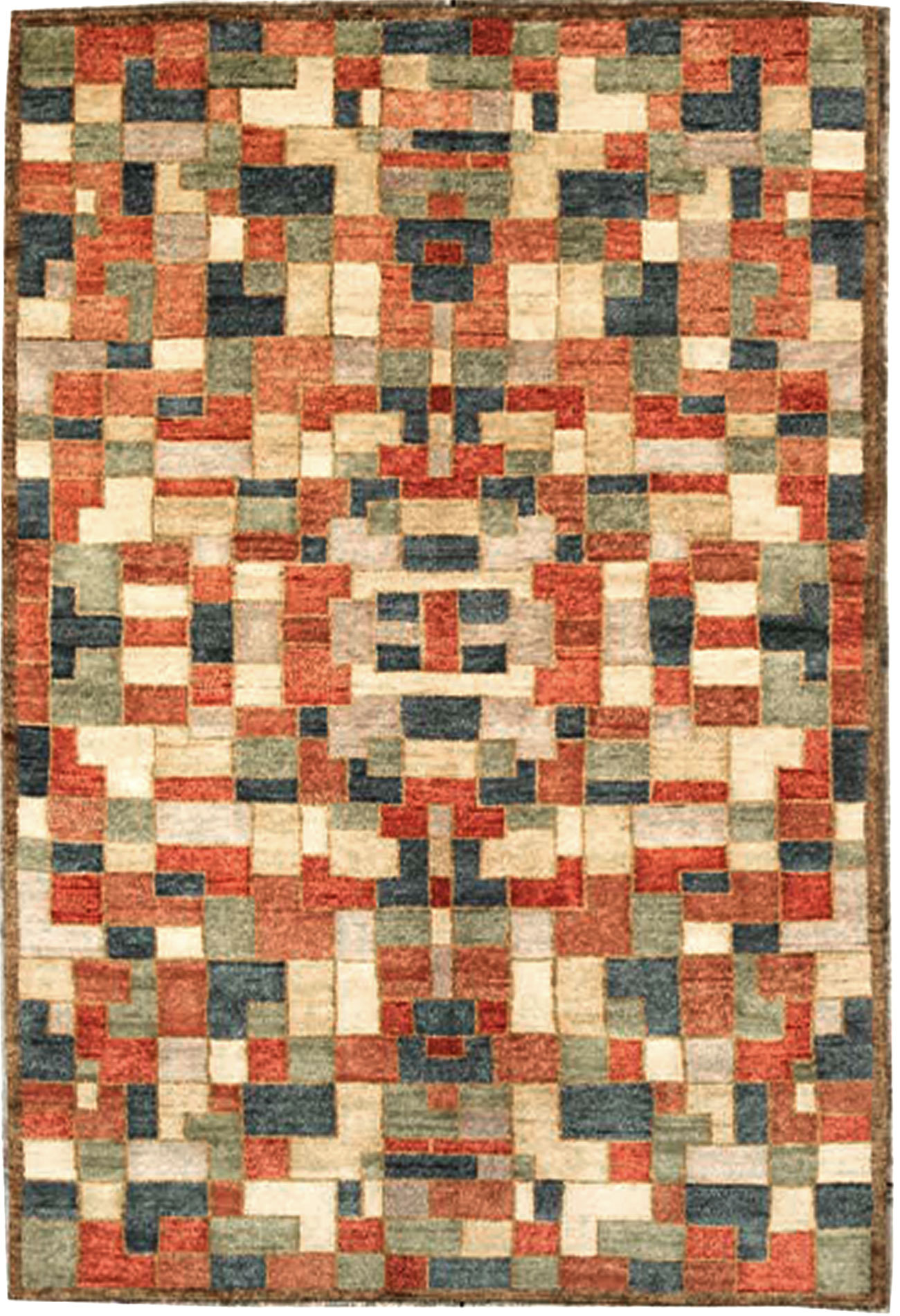 Bokara Rug Co., Inc. Hand-Knotted High-Quality Brown and Rust Area Rug ...