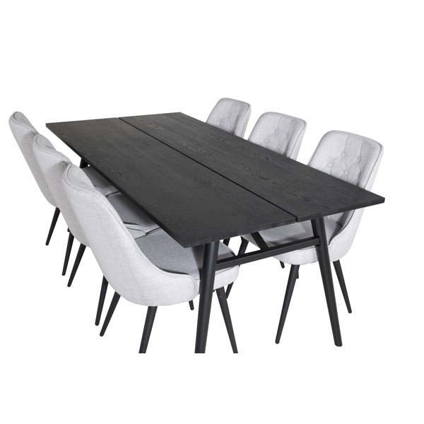 George Oliver Stern Dining Set with 6 Chairs | Wayfair.ie