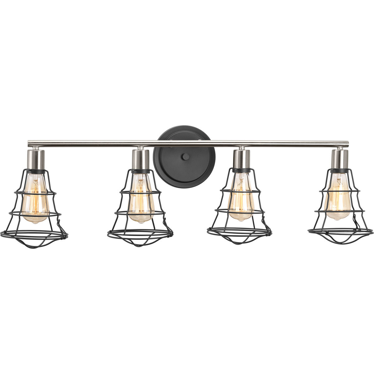 Williston Forge Theressa 4-Light Graphite Vanity Light | Wayfair