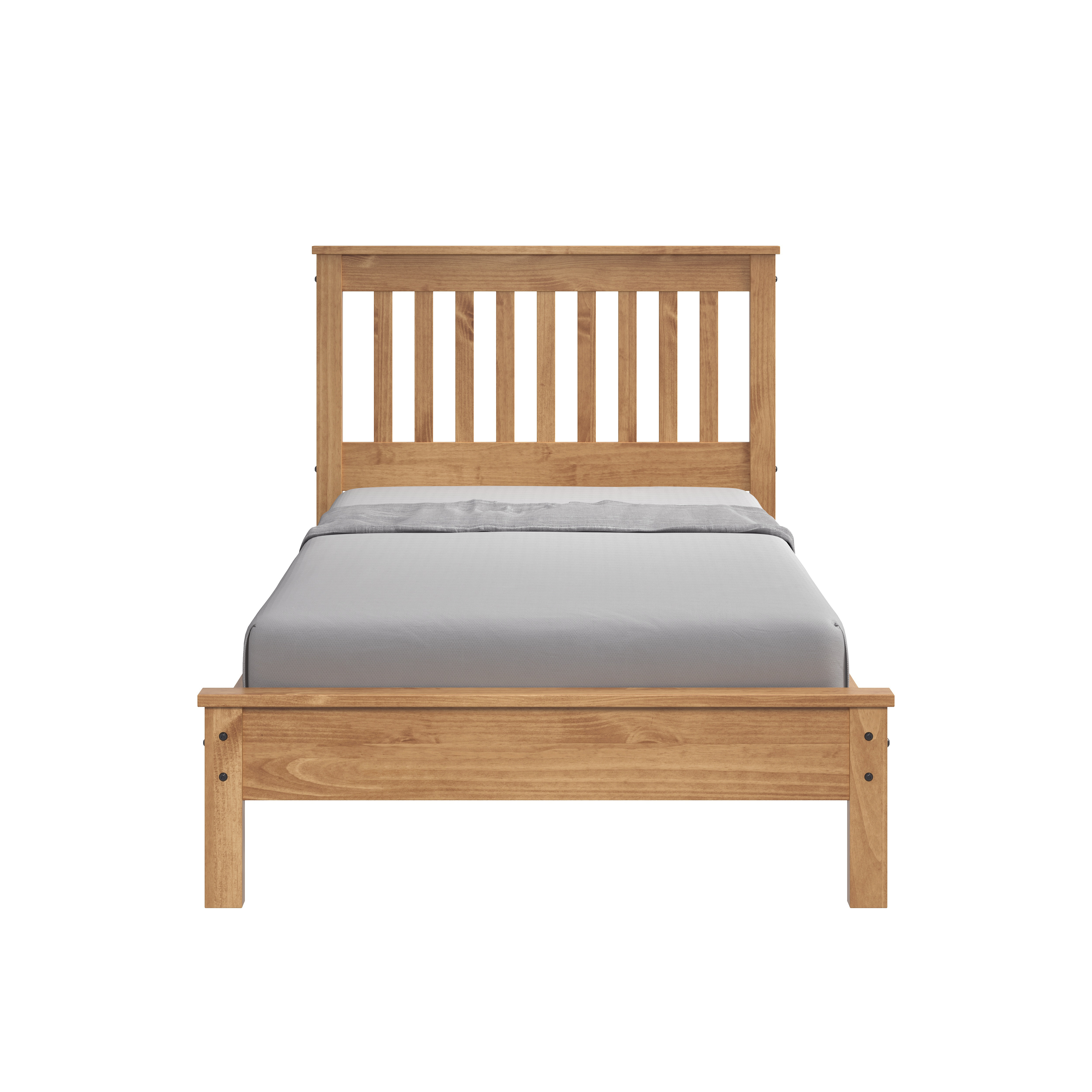 Ophelia & Co. Monaco Farmhouse Solid Wood Bed with Chunky, Sturdy Posts - Rustic Style | Wayfair