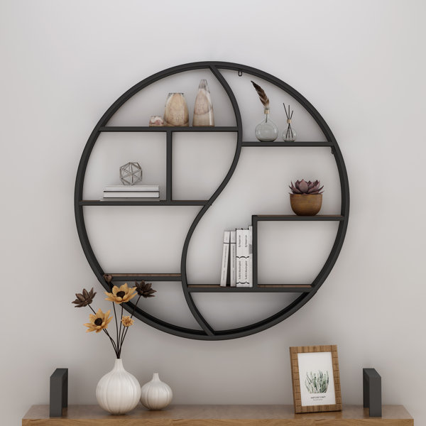 17 Stories Aitkin Industrial Hanging Circular Wall Shelf & Reviews ...