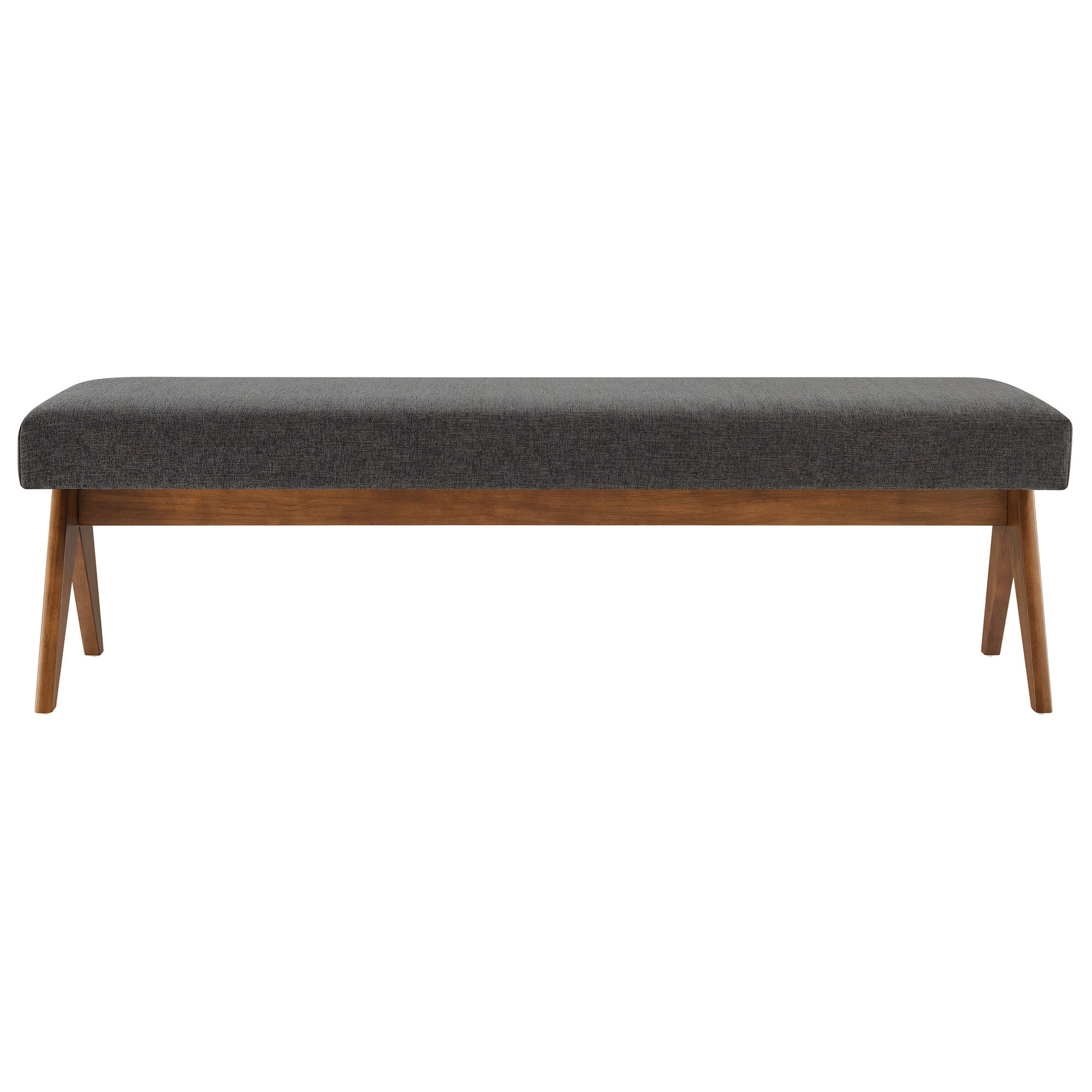 Modway Lyra Fabric Upholstered Bench & Reviews | Wayfair