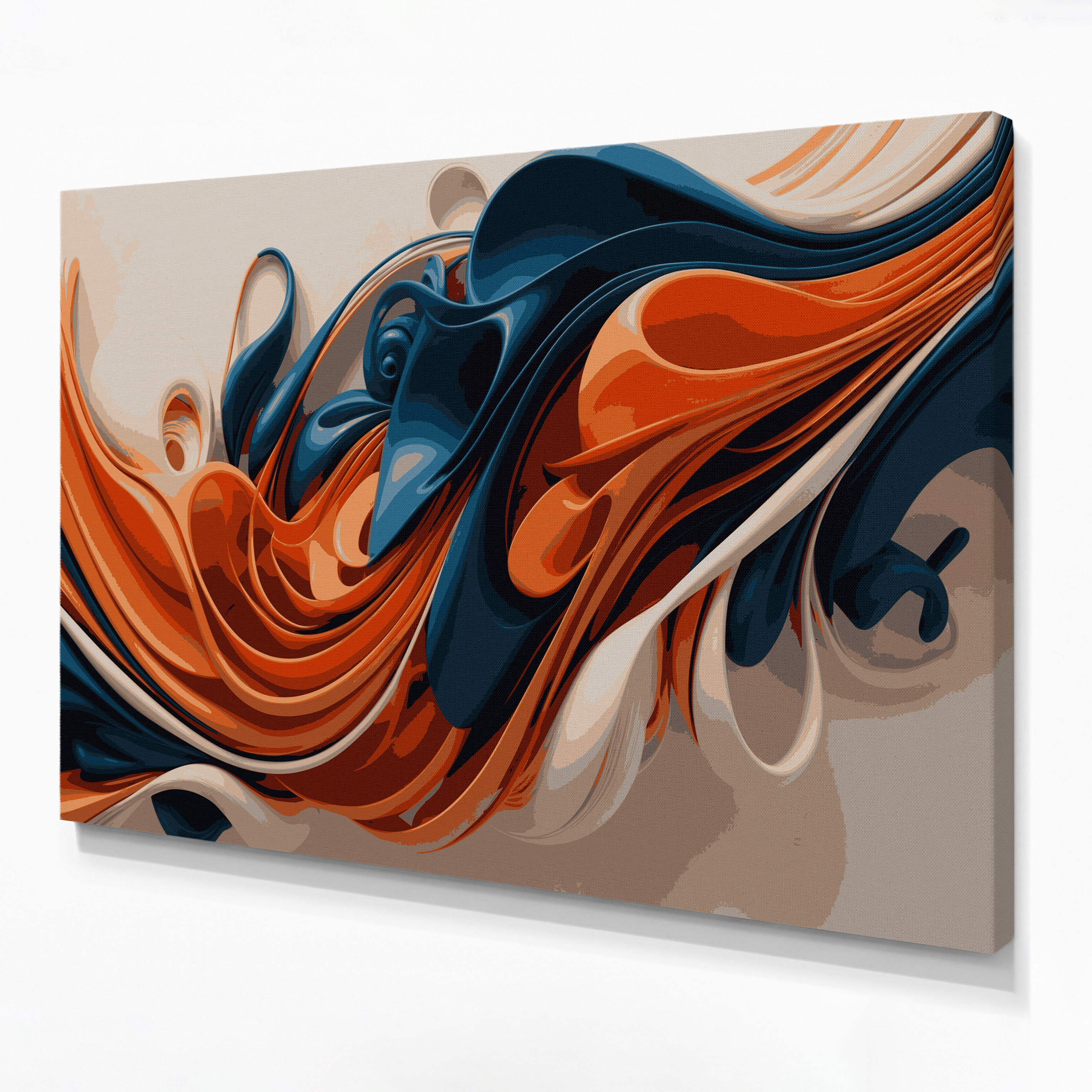 Ivy Bronx Biomorphic Abstraction 99 Pink Canvas Wall Art | Wayfair