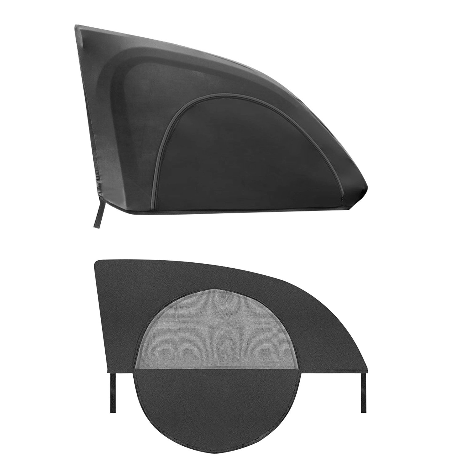 Edge Collections 2Pcs Car Front Window Shades Stretchy Mesh UV ...