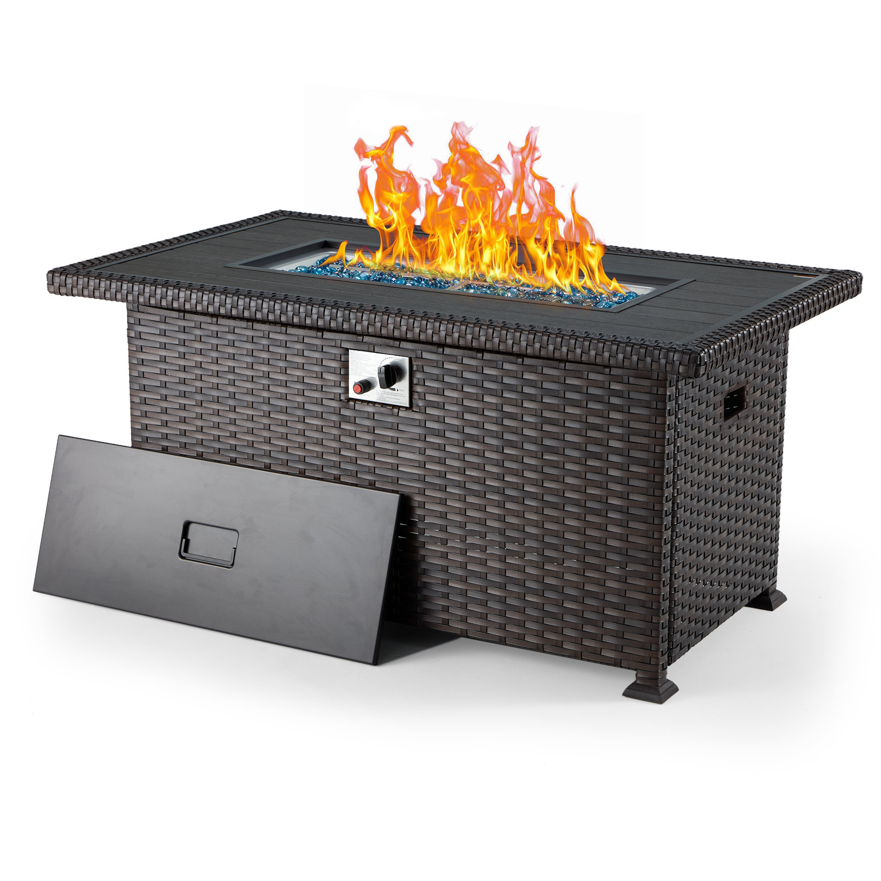 Red Barrel Studio Alumium Propane Outdoor Fire Pit Table & Reviews ...