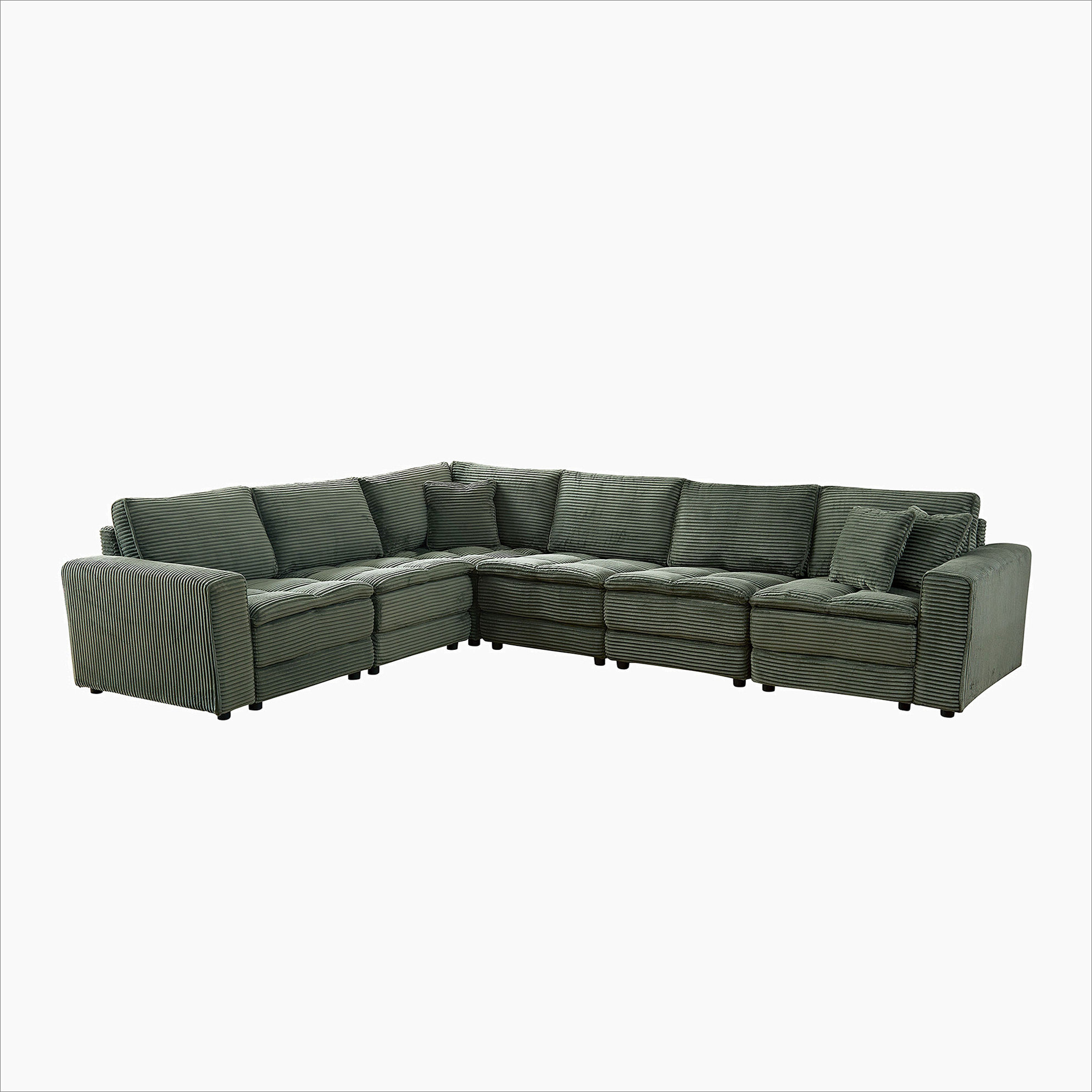 Hokku Designs 6 Seats,Oversized Sectional Sofa,L Shaped Corner Couch ...
