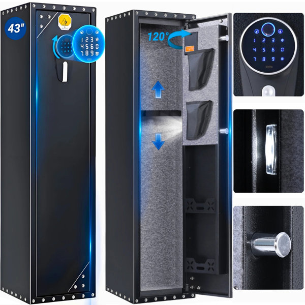 Blacksmith Gun Safe Lock, Digital 5 Gun Safes Password Quick Access ...