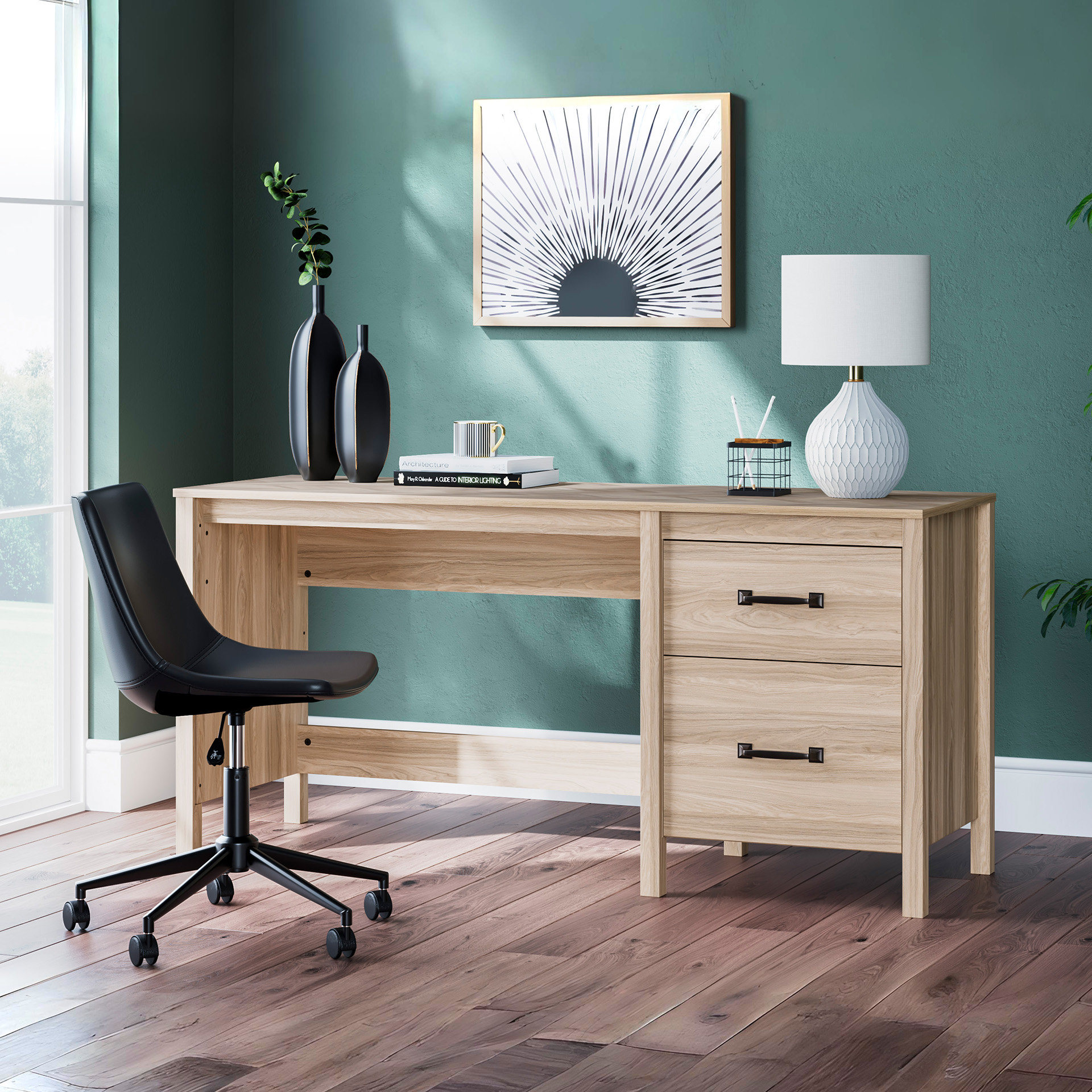 Foundry Select Kennita 60" Home Office Desk & Reviews | Wayfair