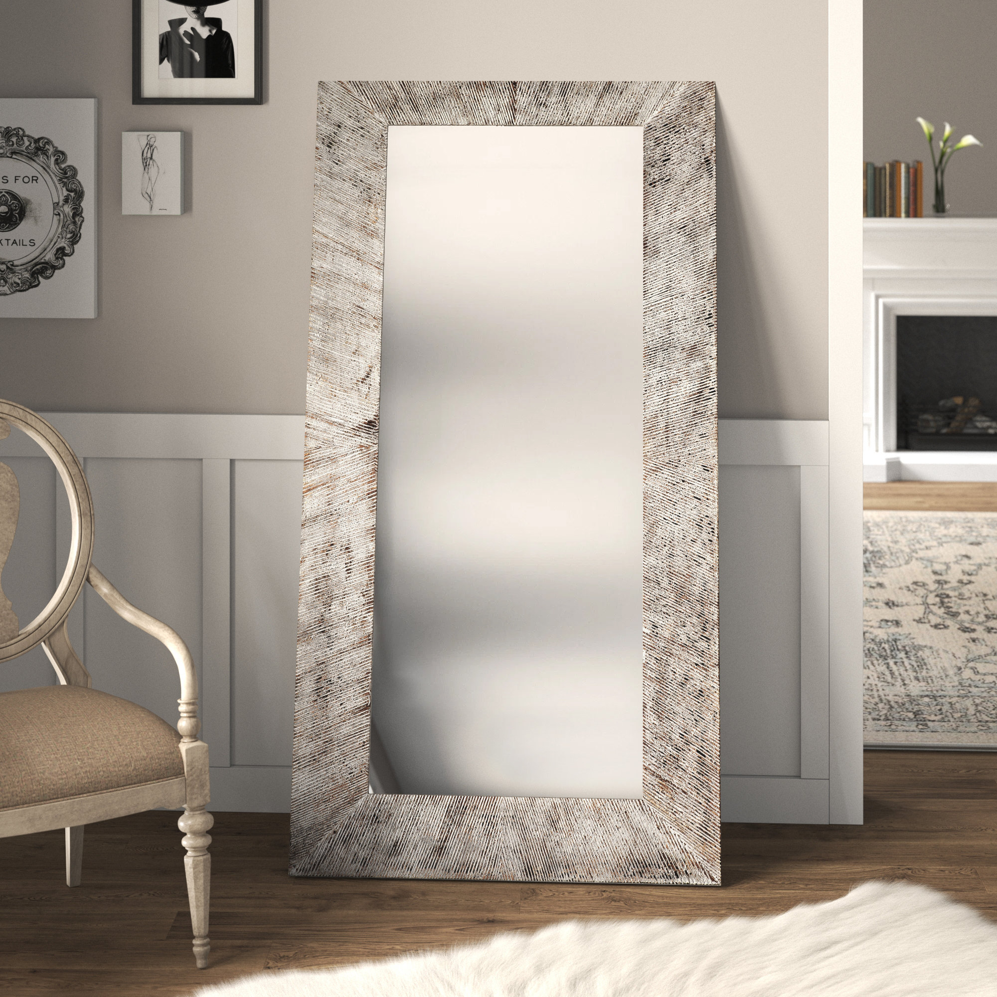 Gracie Oaks Rimoldi Distressed Accent Mirror | Wayfair
