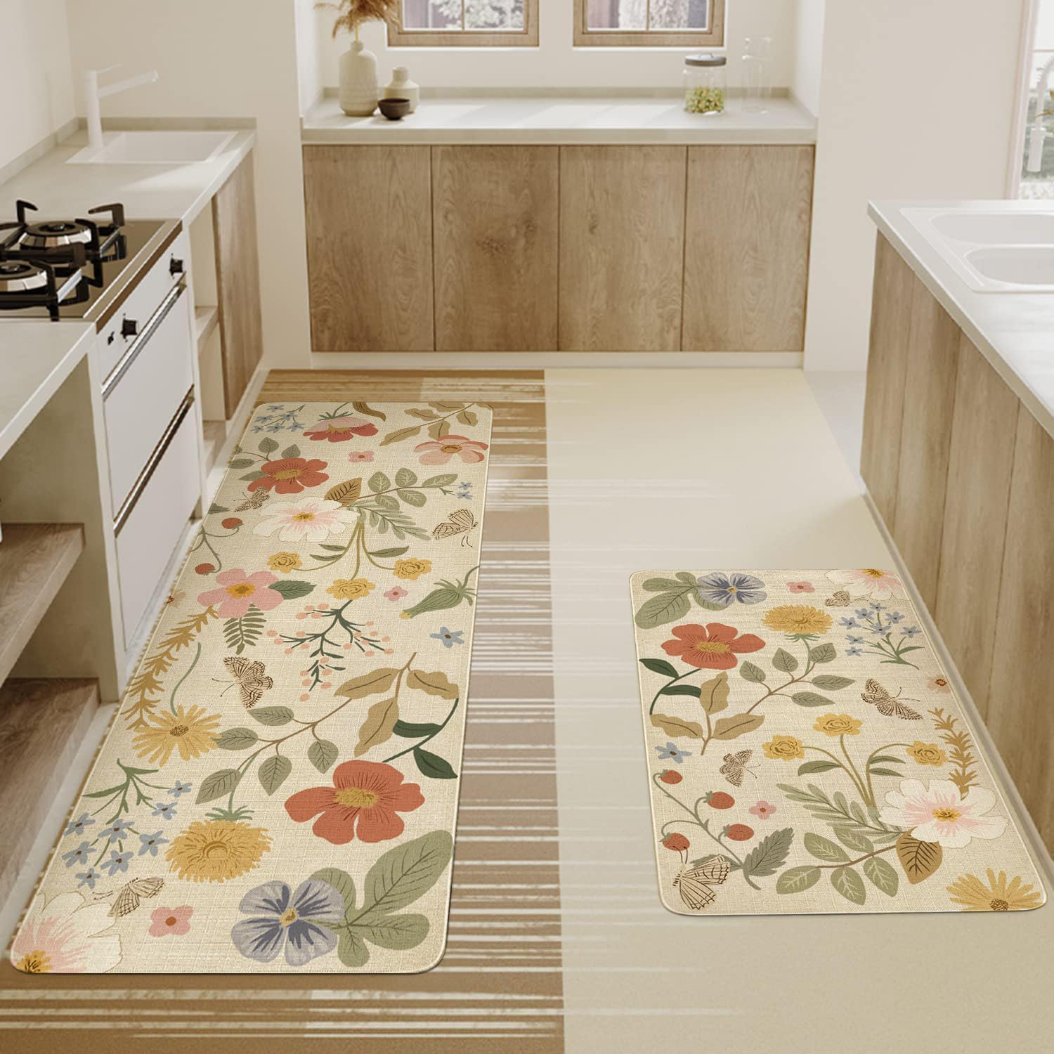 Lark Manor Carmeisha Water Resistant Kitchen Mat | Wayfair