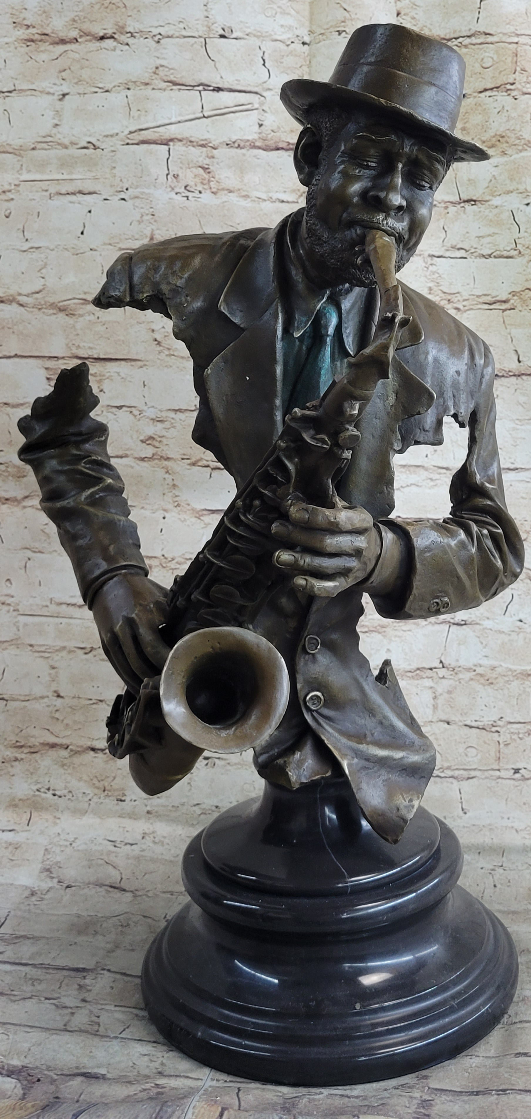 Bronzhaus African American Jazz Saxophone Player Saxophonist Musician ...