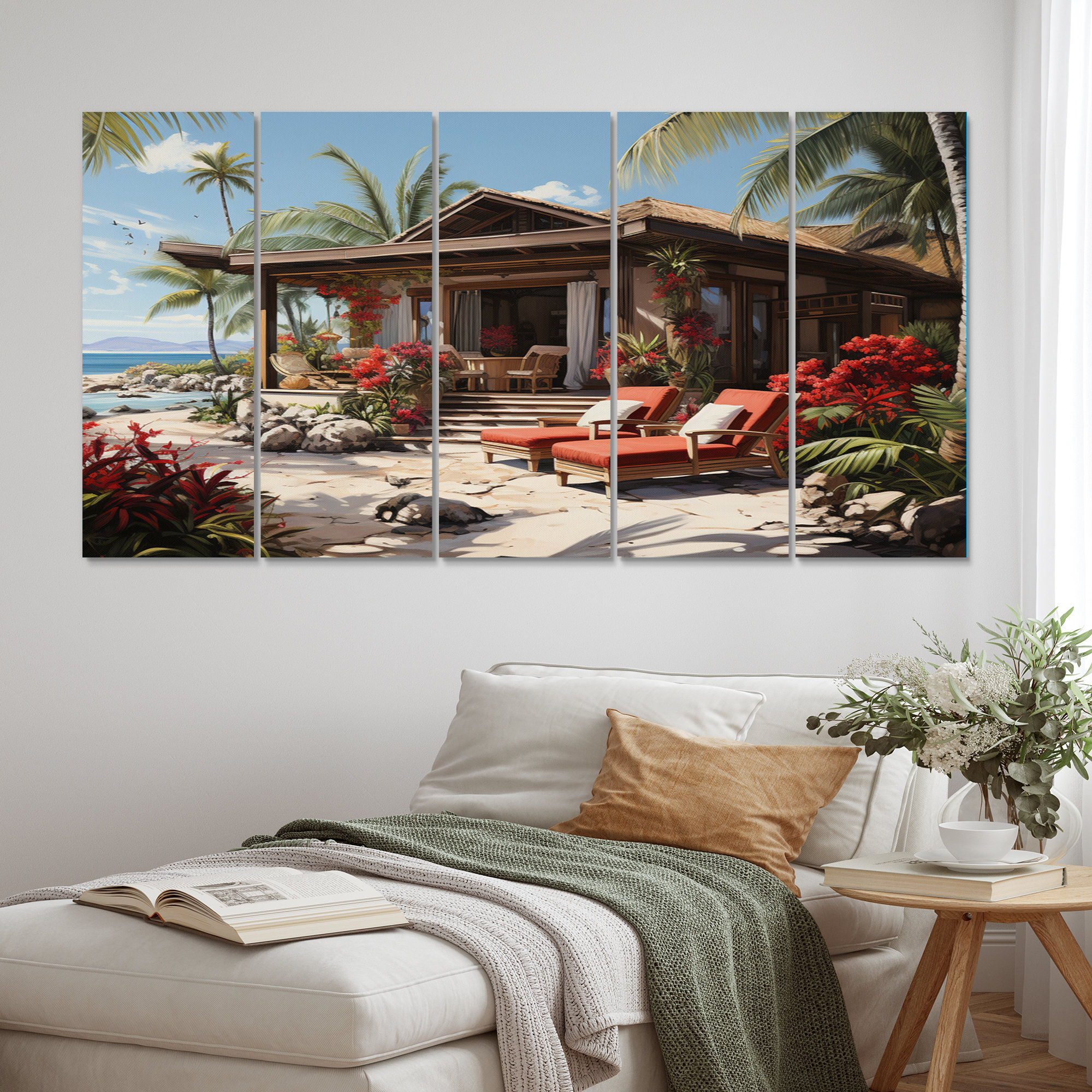 Design Art Caraibe Tropical Retreat I - Beach & Ocean Metal Art Print ...