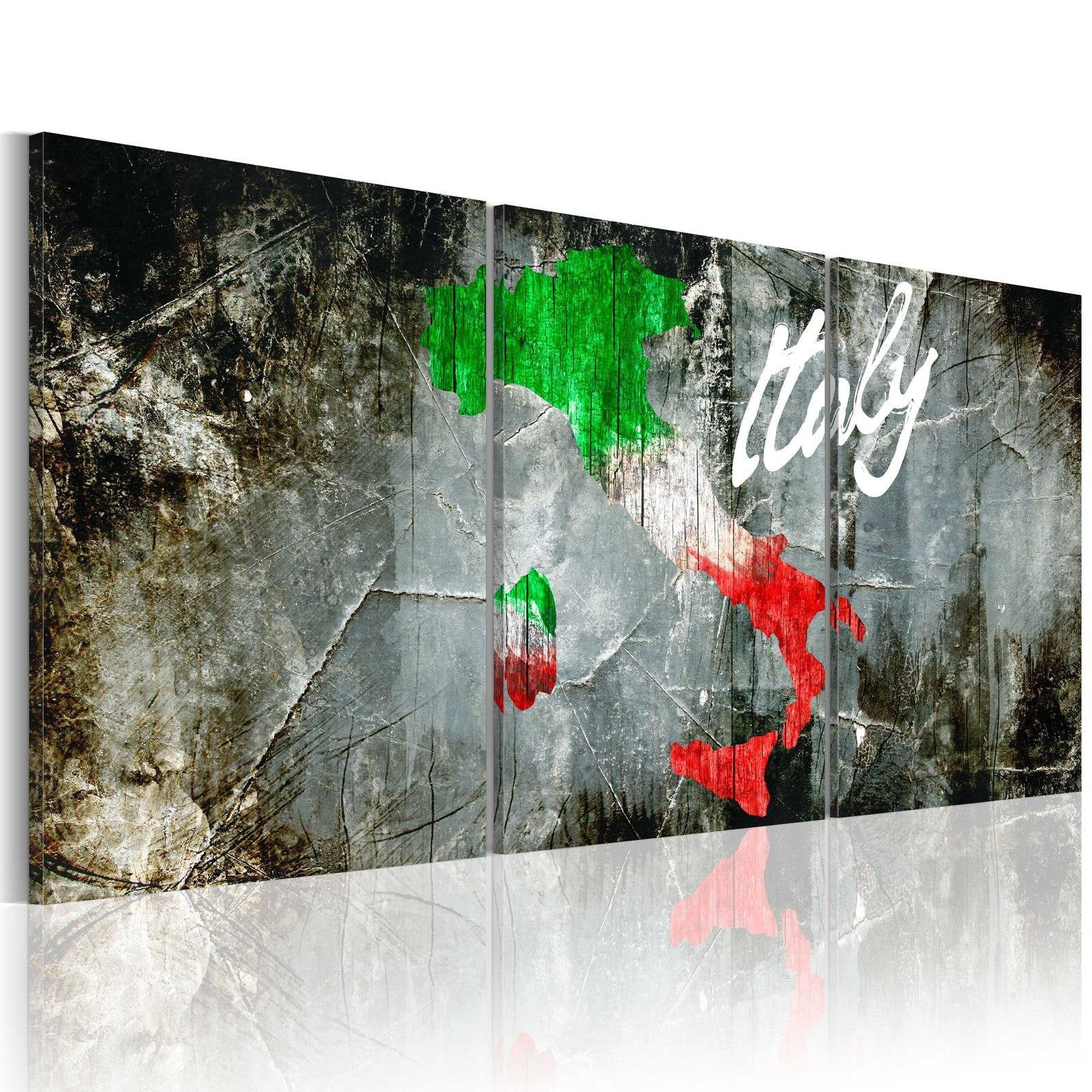 17 Stories Stretched Canvas World Map Art - Italy - A Hotbed Of Talent ...