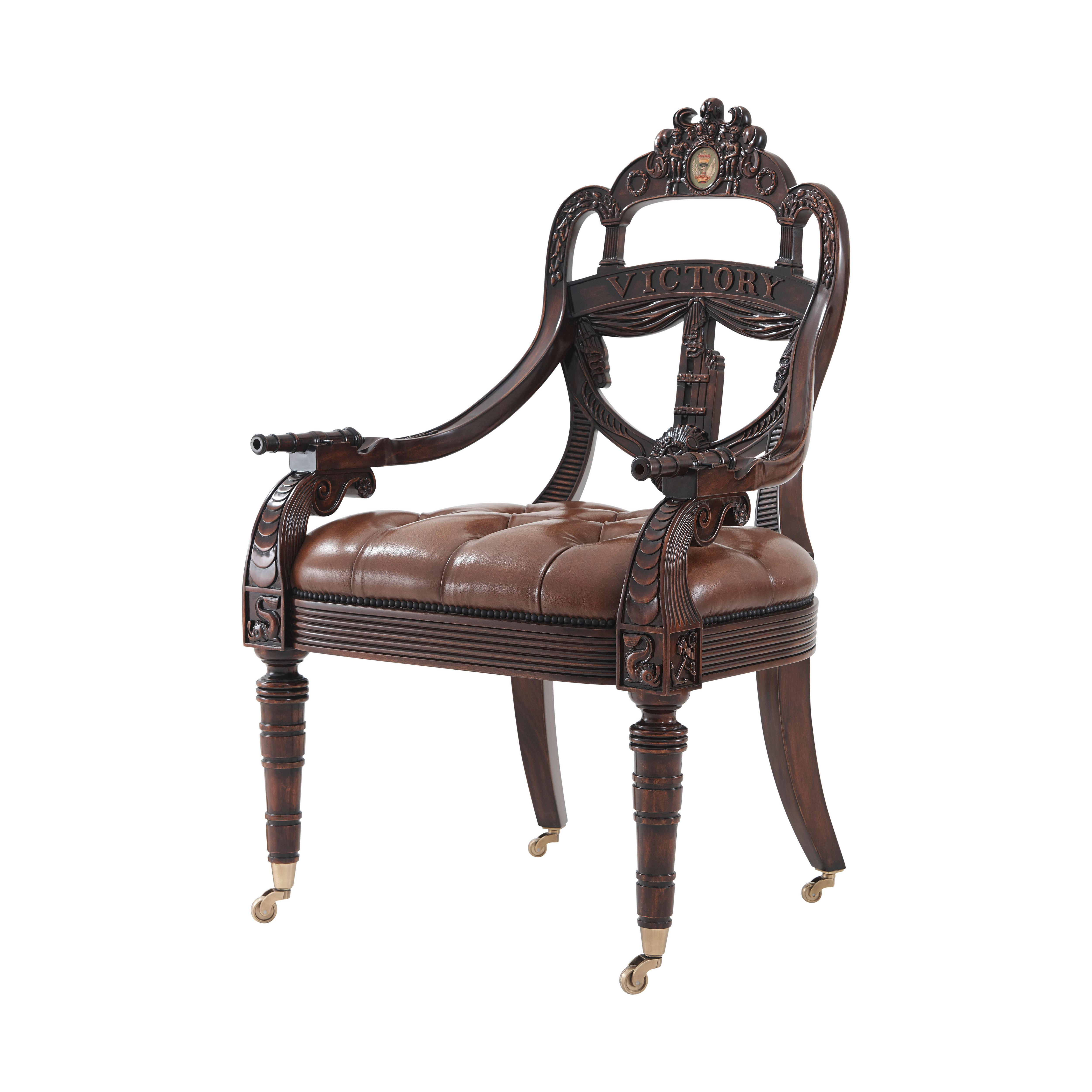 Theodore Alexander Althorp Living History Leather Armchair | Wayfair