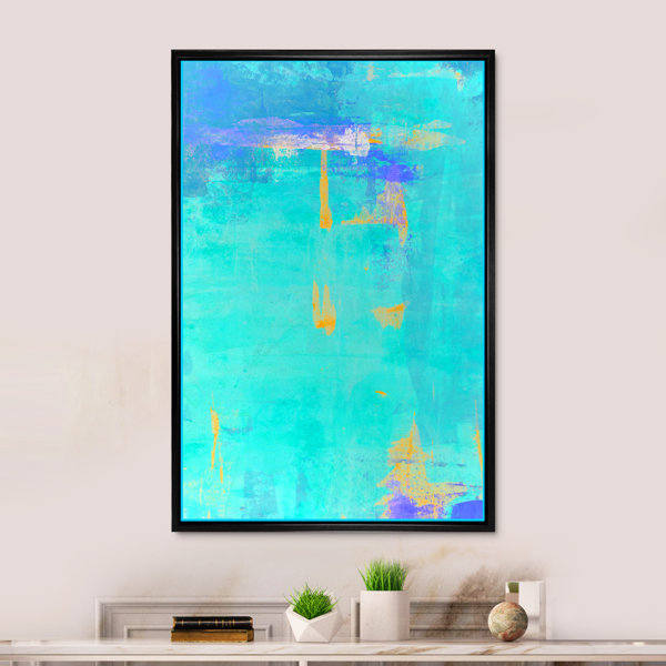 17 Stories Grey And Blue Modern Art II 2FL47714 | Wayfair