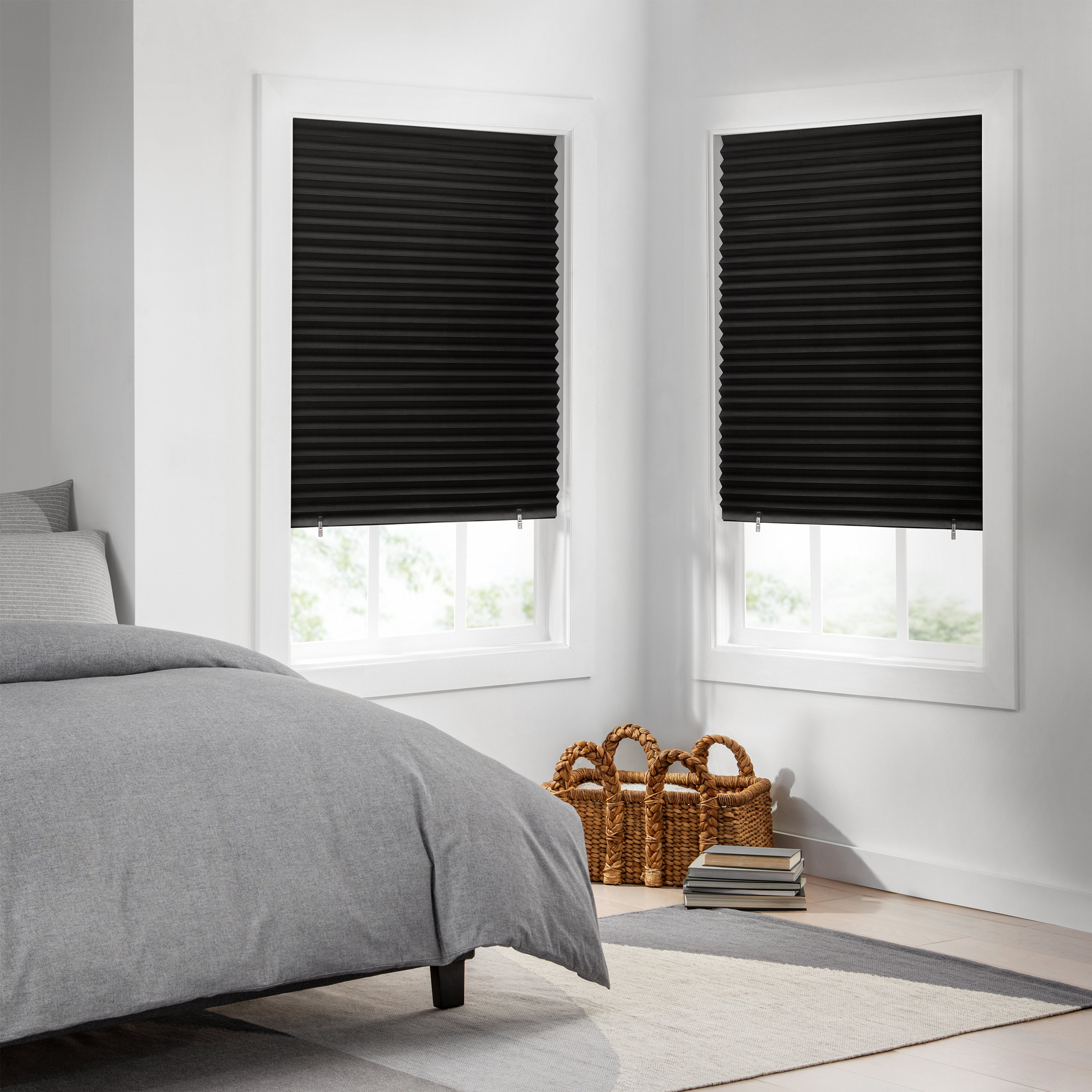 Eclipse Blackout Paper Pleated Cut-To-Width 4 Pack Shade & Reviews ...