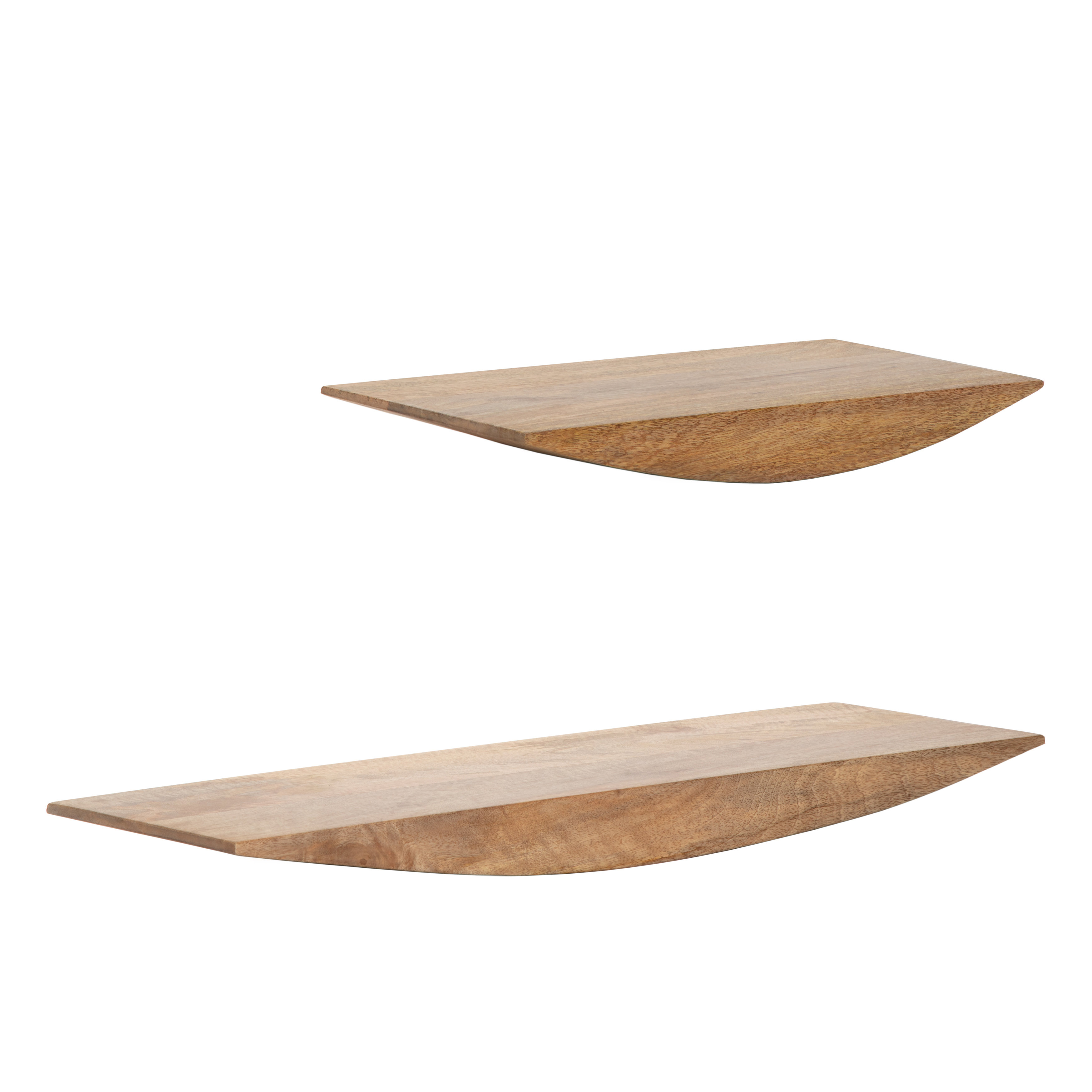 AllModern Oiva 2 Piece Mango Floating Shelf | Wayfair