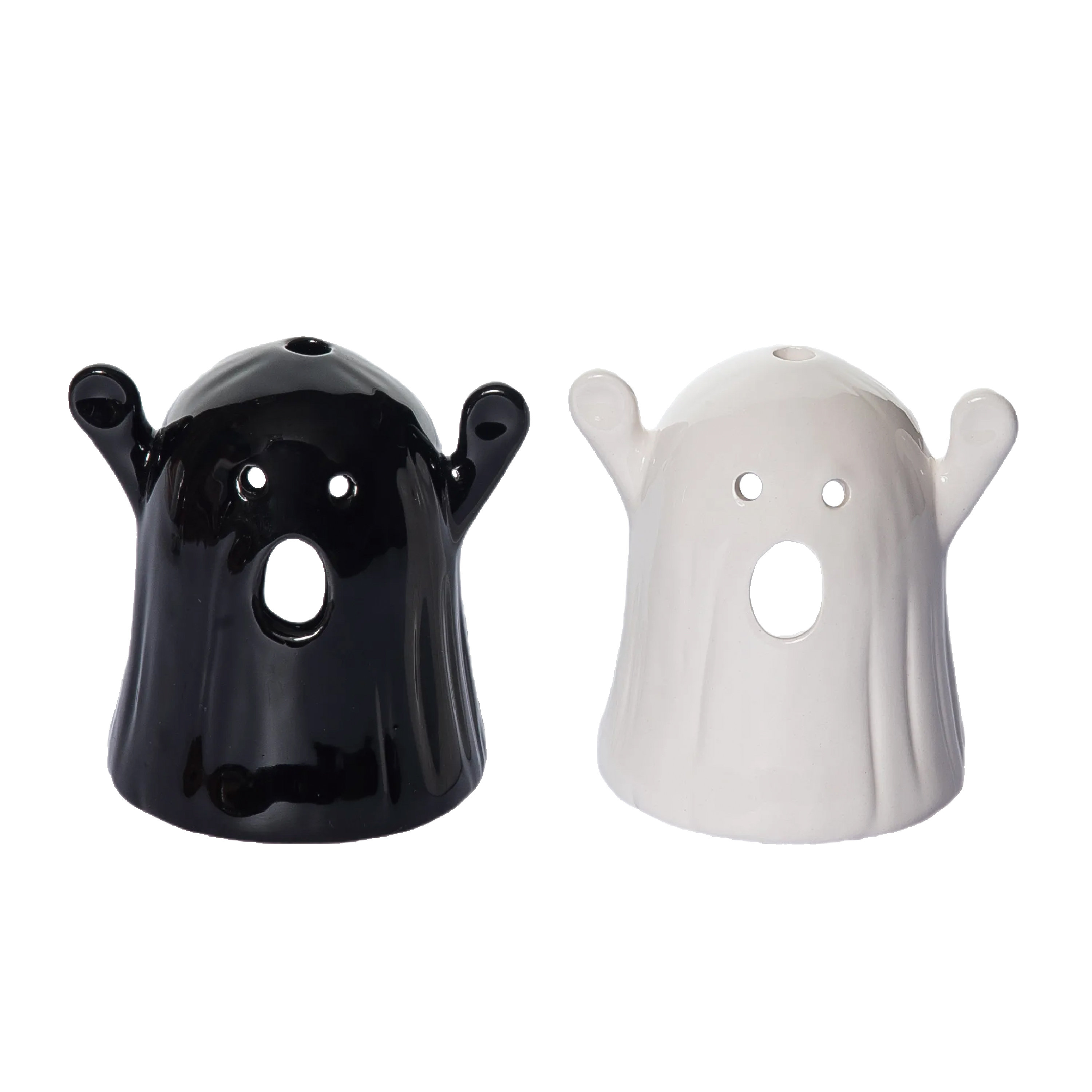 Dakota Fields Ceramic Ghost Tea Light Holder Set of 2 Halloween Home ...
