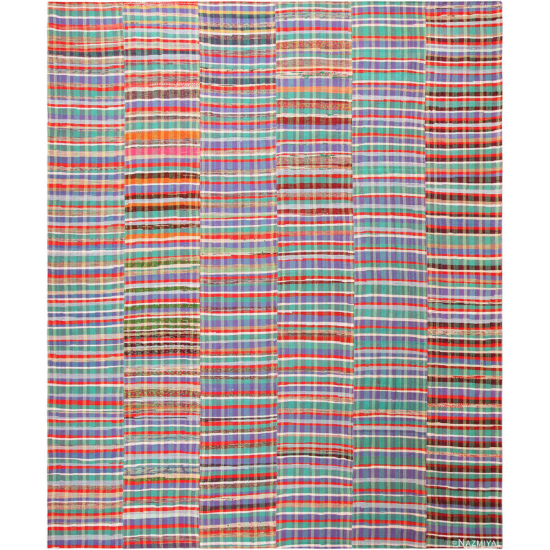 Nazmiyal Collection Modern Colorful Turkish Rag Rug | Wayfair