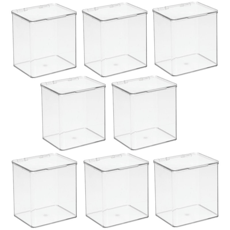mDesign Plastic Storage Bin Set | Wayfair