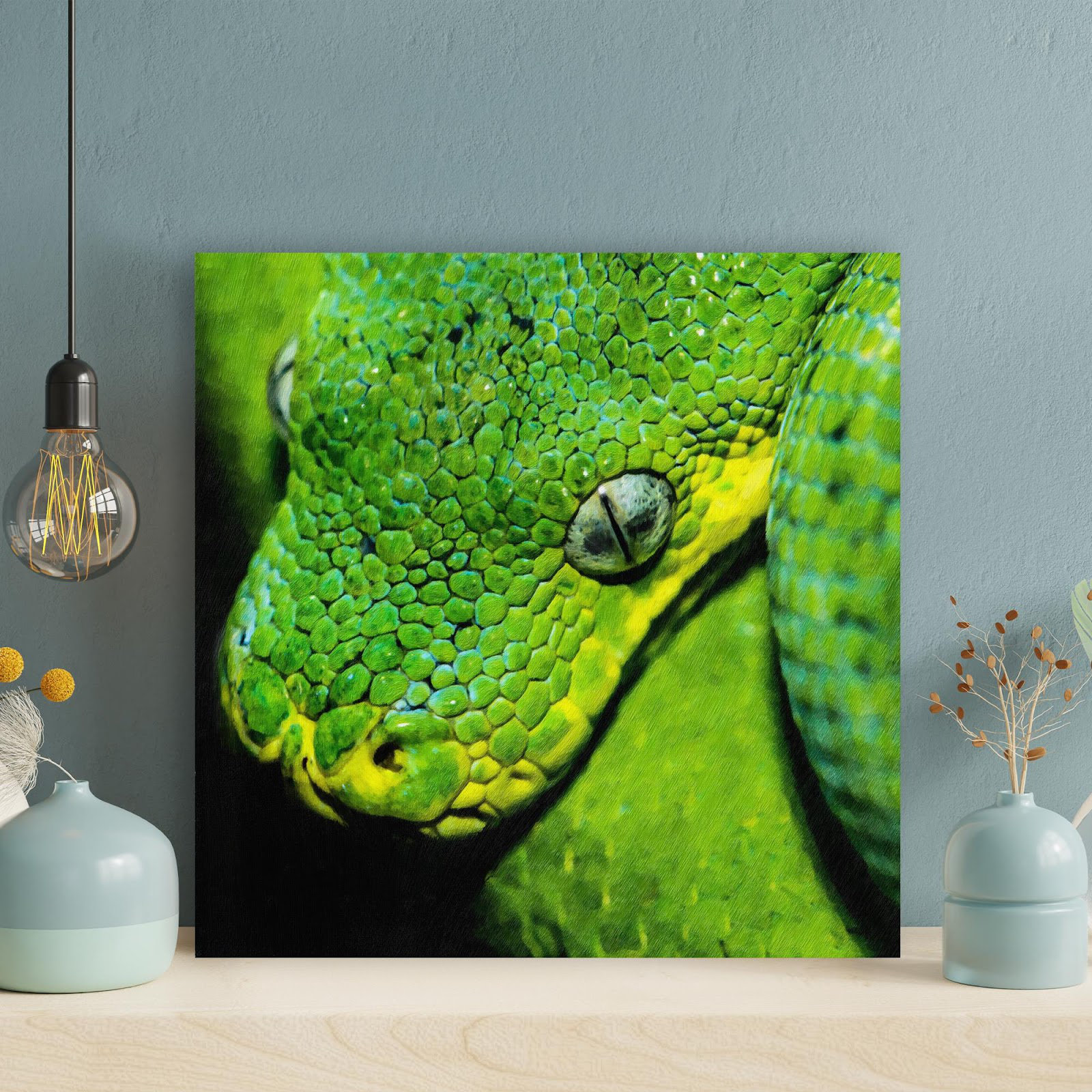Latitude Run® Shallow Focus Photography Of Viper Snake - Wrapped Canvas ...