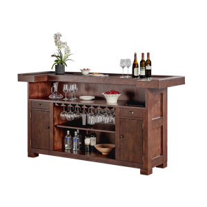 Solid Wood Home Bars & Bar Sets You'll Love | Wayfair