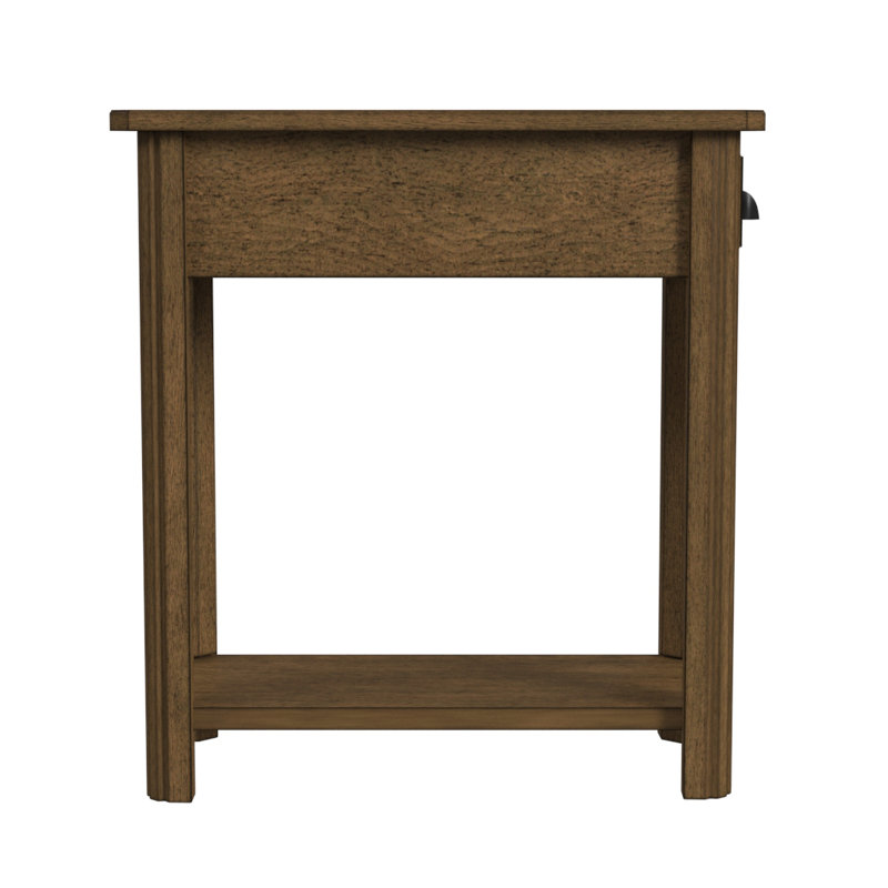 Lark Manor™ Evangelyn Oak Wood Laminate Chairside End Table | Wayfair