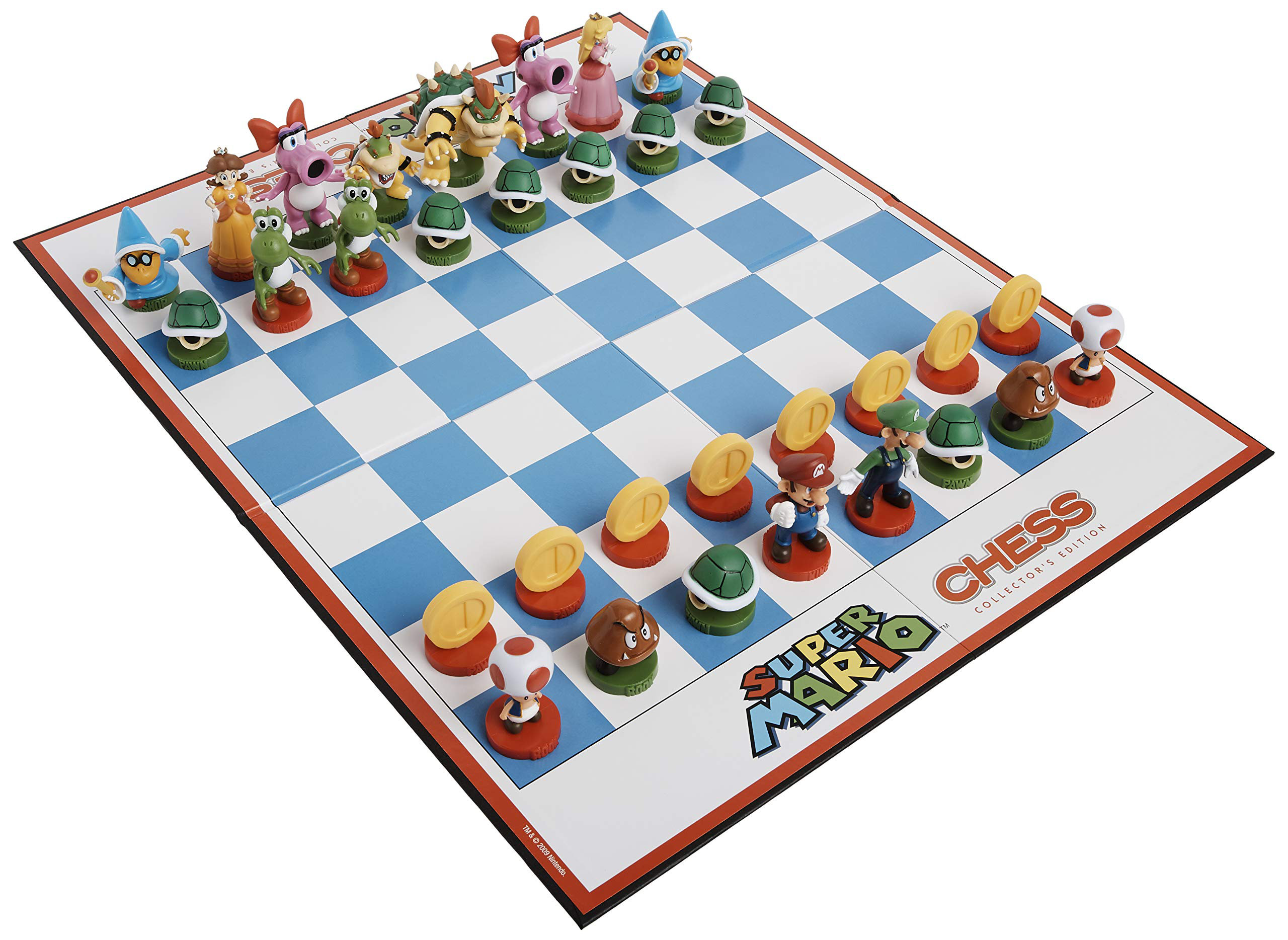 UNIVERSAL WINDOW SOLUTIONS Super Mario Chess Set | 32 Custom Sculpt ...