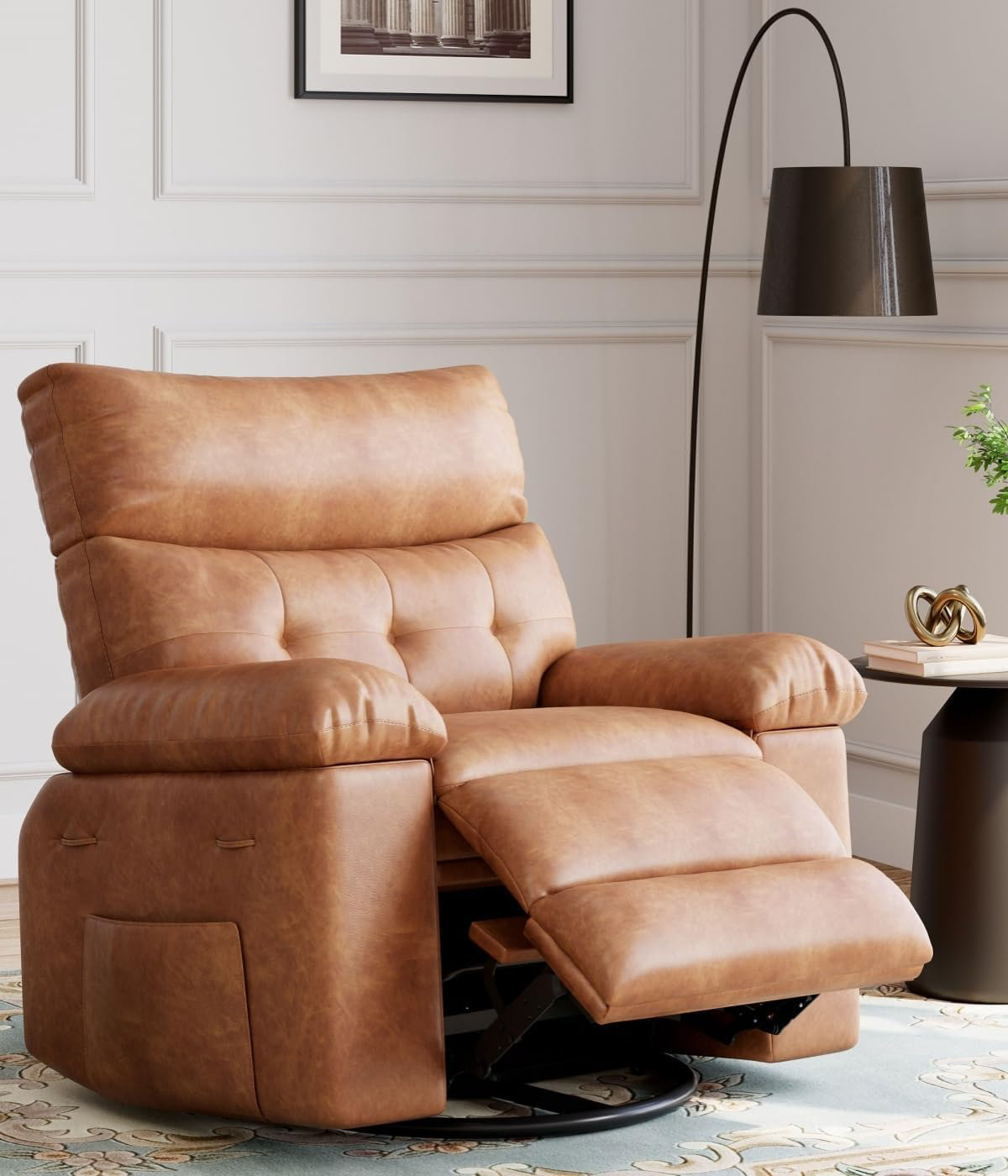 Latitude Run® Oversized Recliner Chairs with Heat and Massage - 360掳 ...