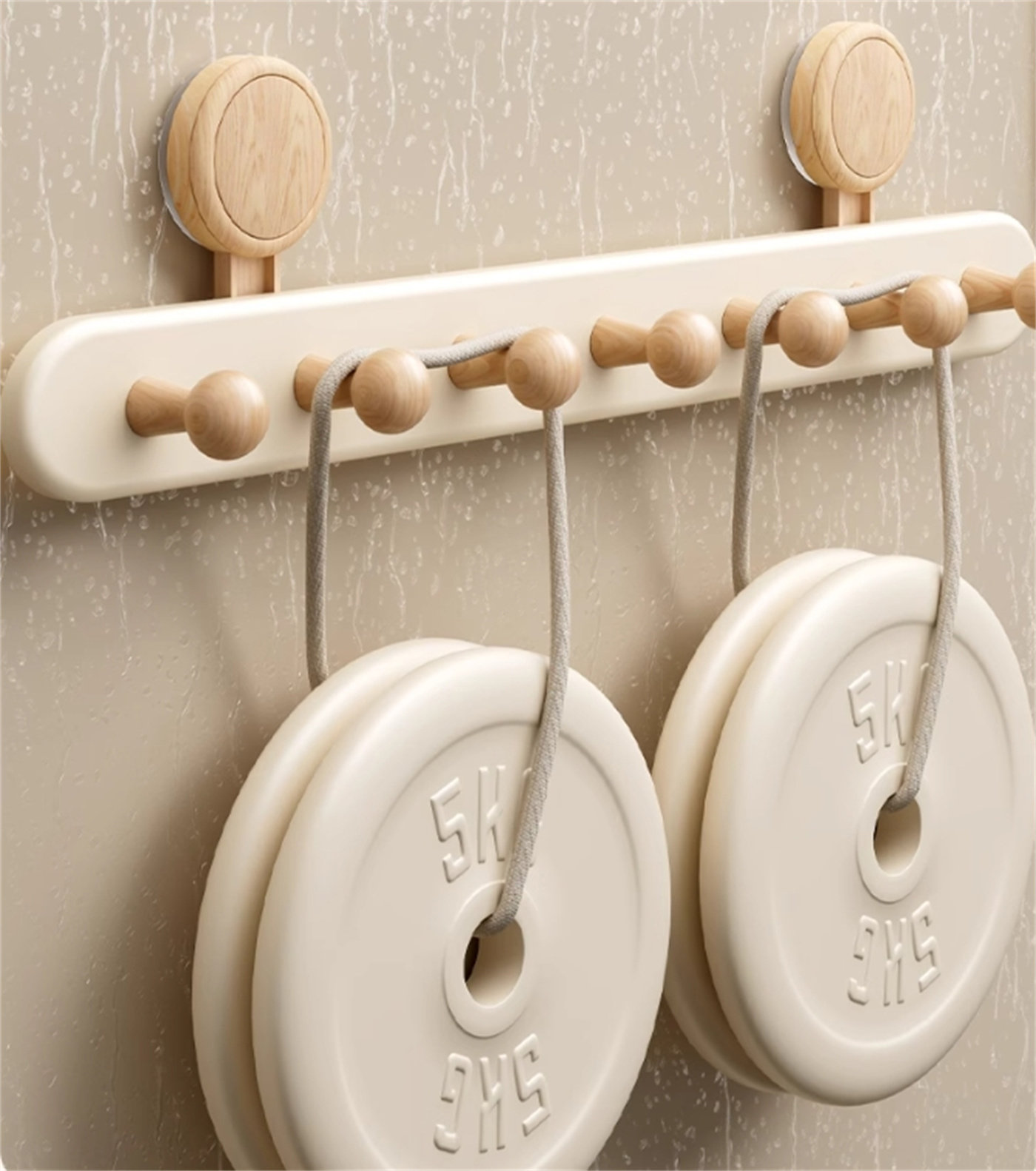 Thrones Designs ABS, Carbon Steel, And Oak Suction Cup Hook Frame | Wayfair