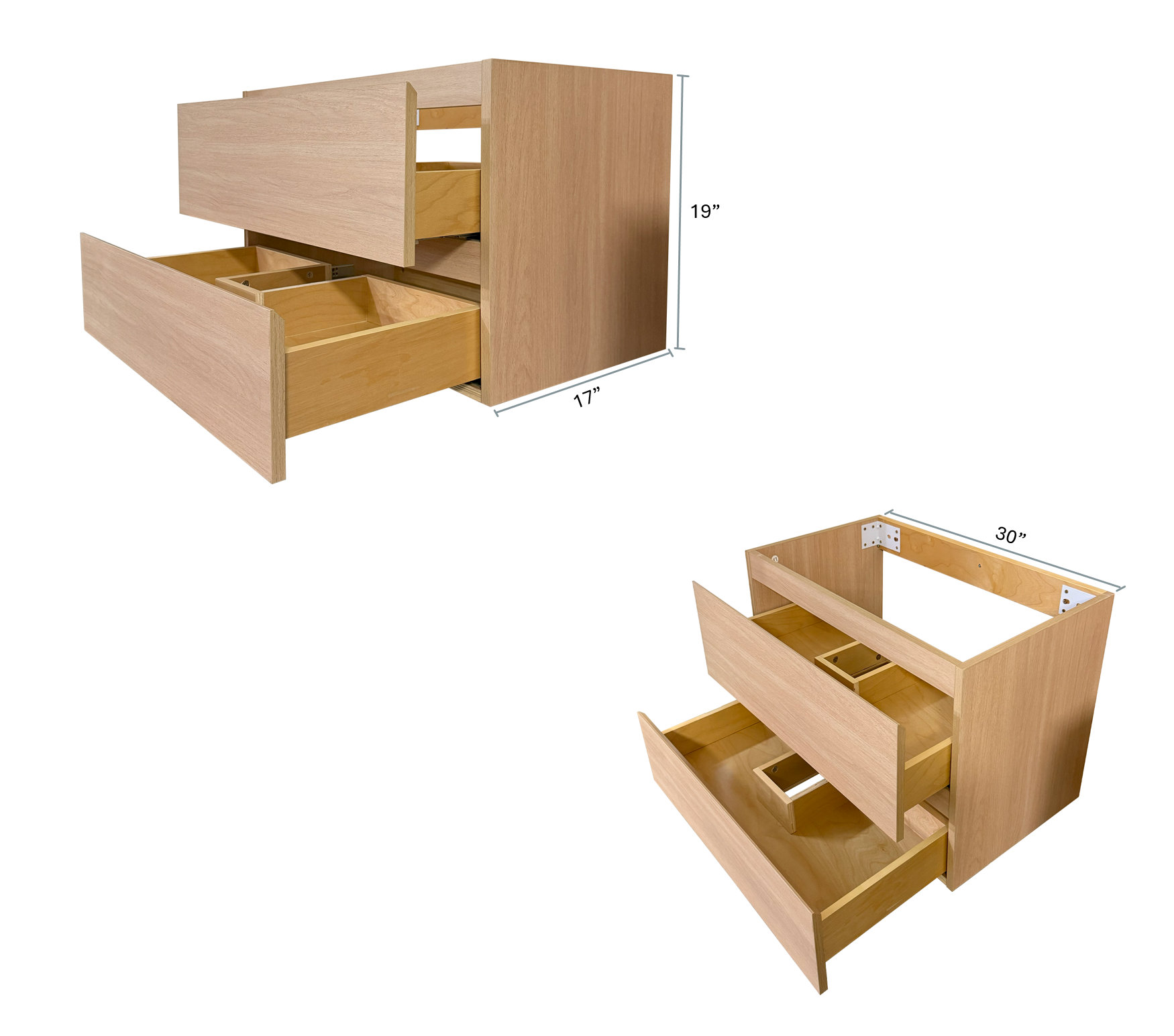 Vanity Atelier Wall-Mount Bathroom Vanity – Modern Floating Vanity With ...