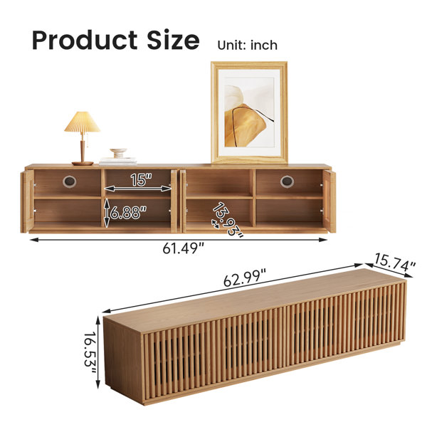 Latitude Run® Mid Century TV Stand For Living Room,Modern TV Media ...