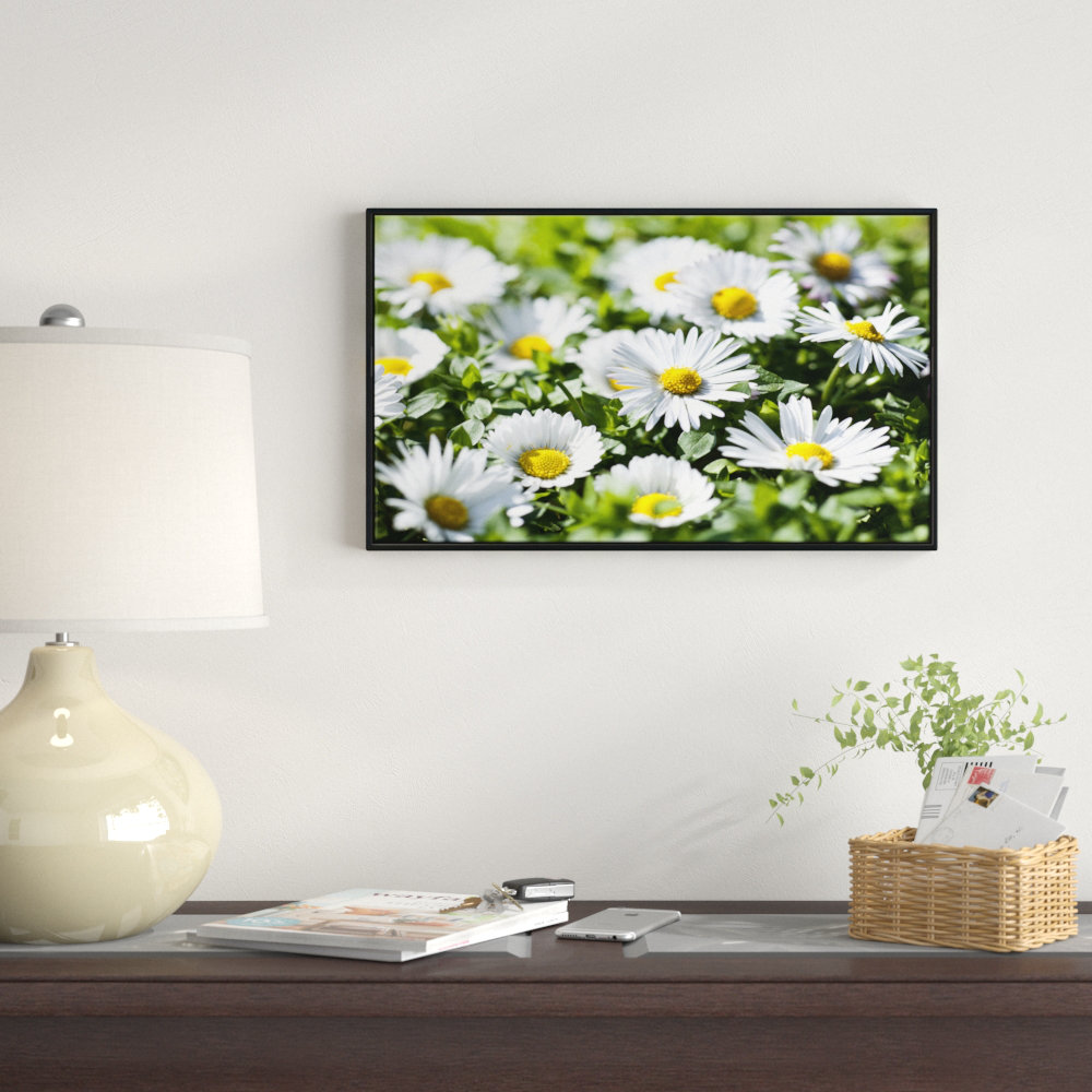 East Urban Home 'Spring Background with White Flowers' Photographic ...