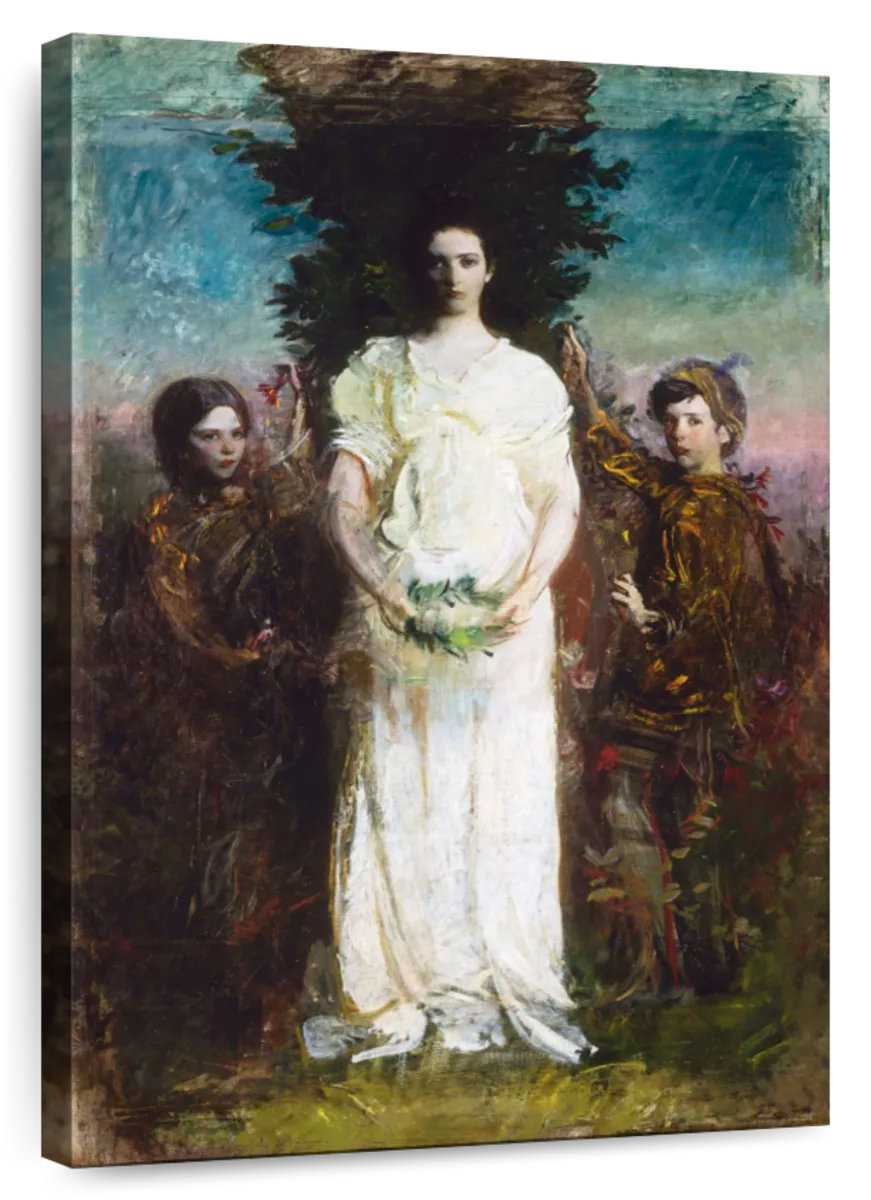 Lark Manor™ Leisha My Children Mary Gerald And Gladys Thayer 1897 | Wayfair